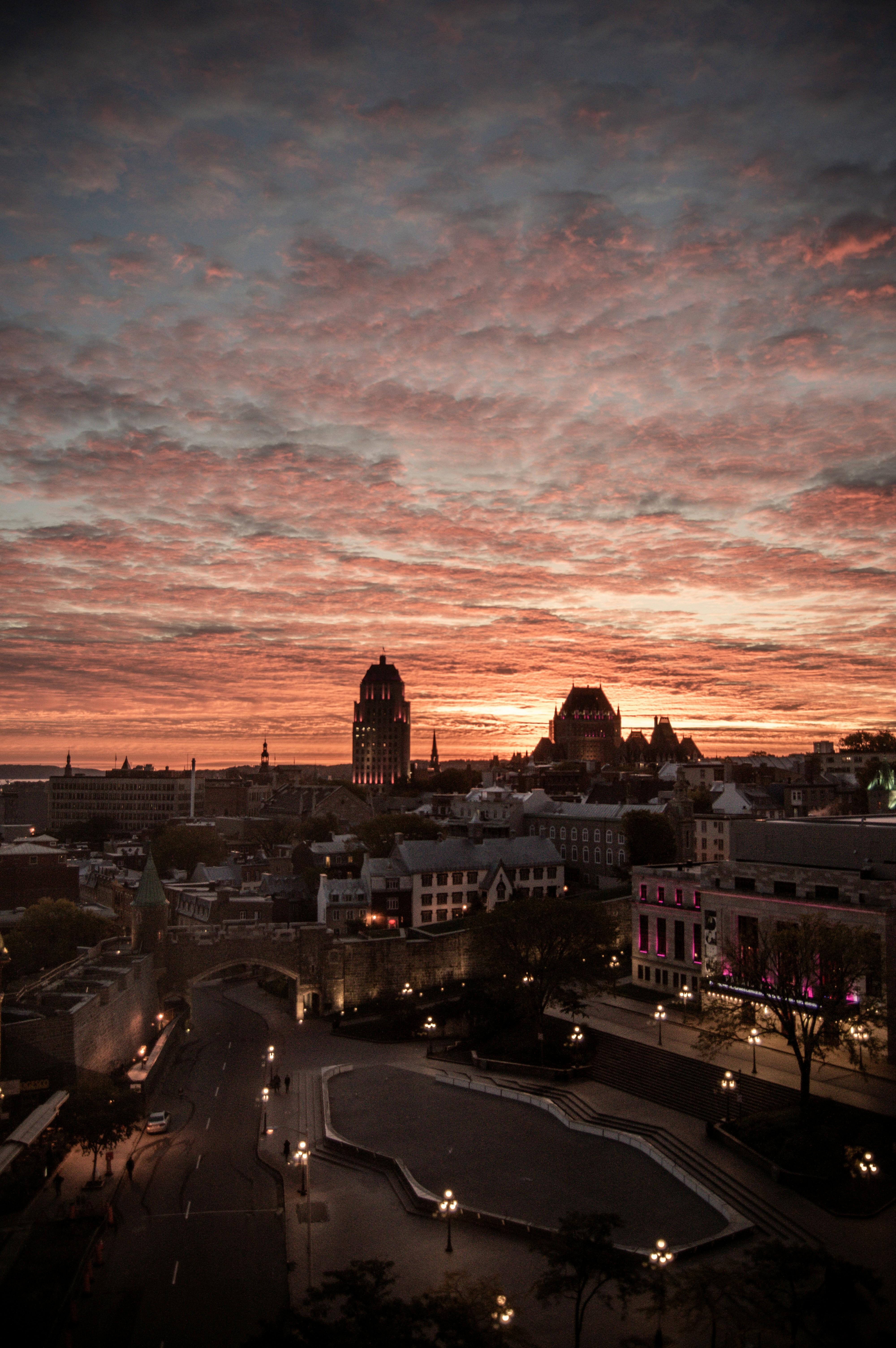 Twilight Over Historic Quebec