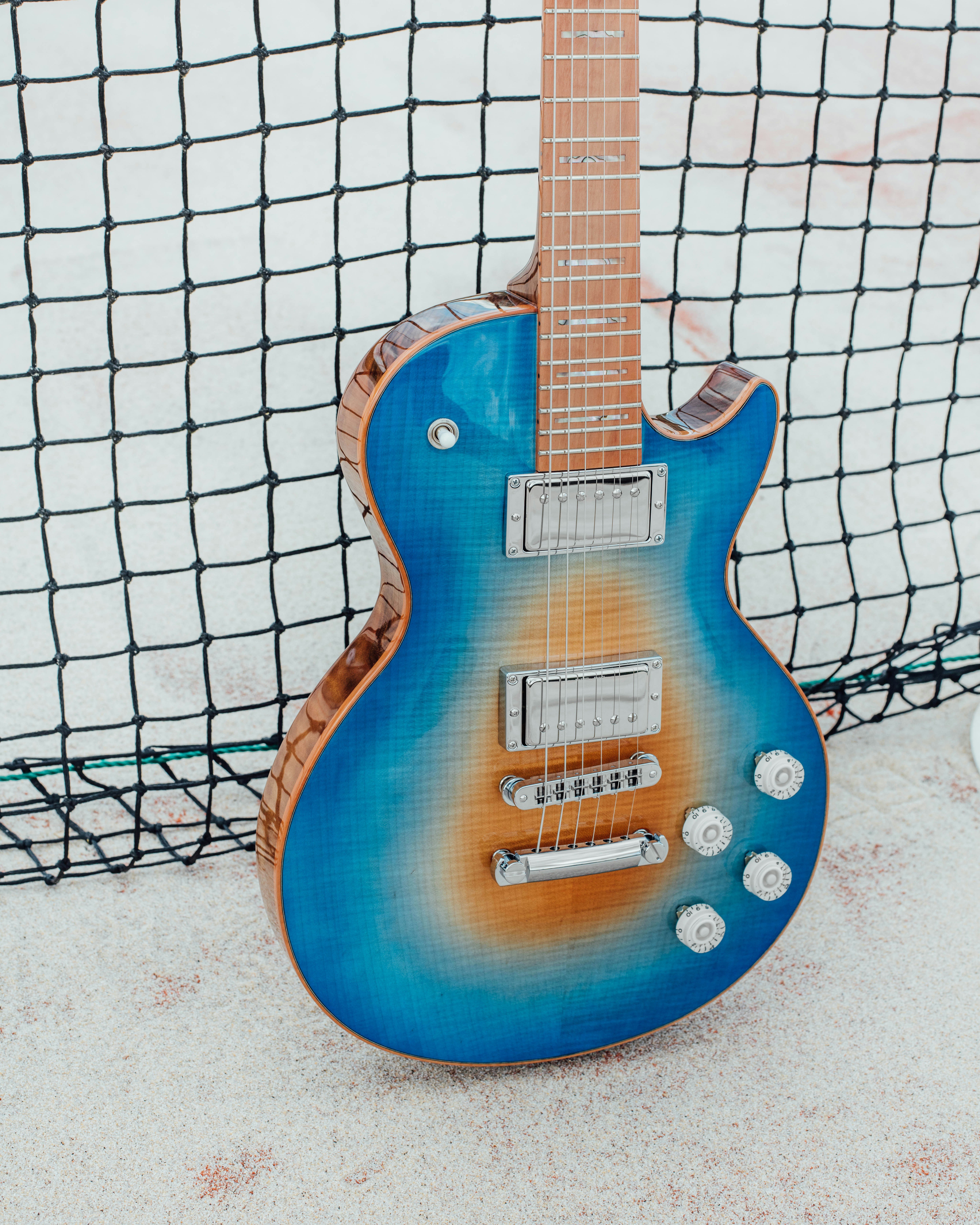 A custom Les Paul made by a French luthier
