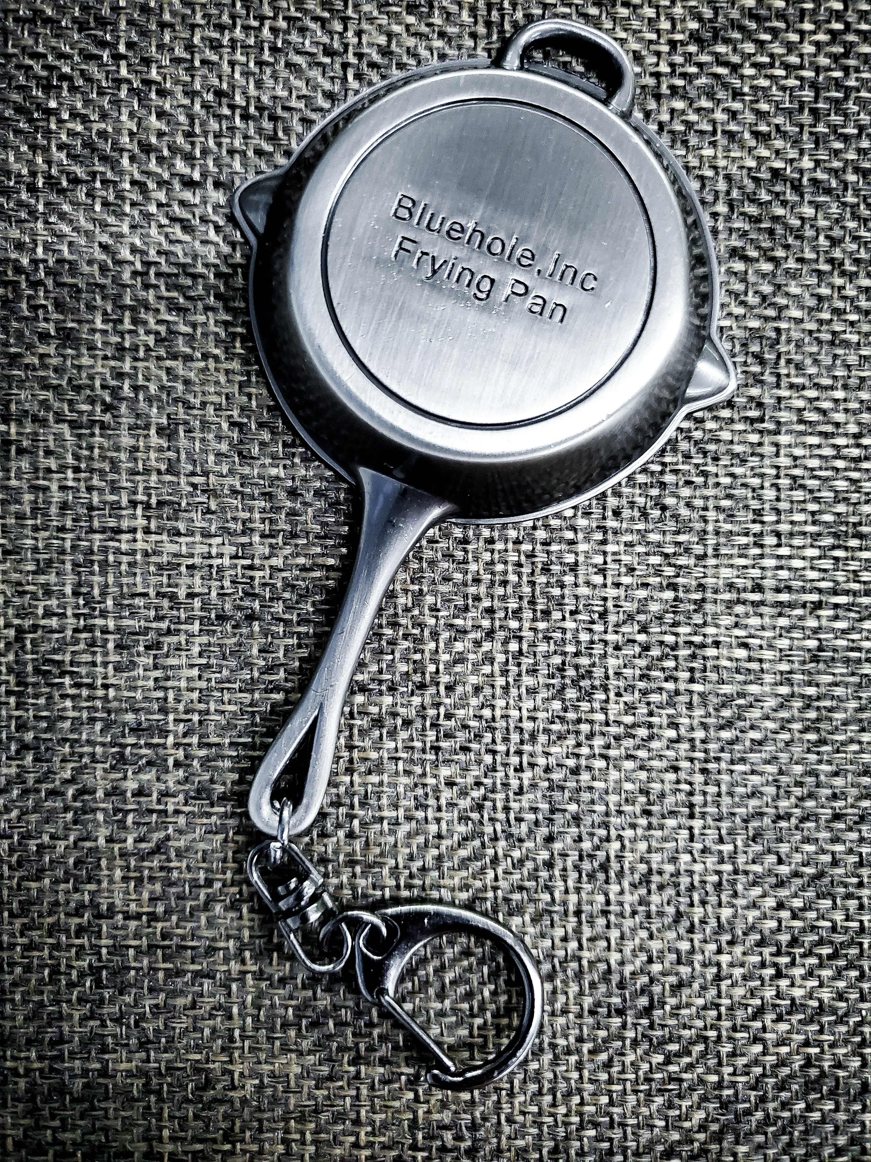 black and silver magnifying glass
