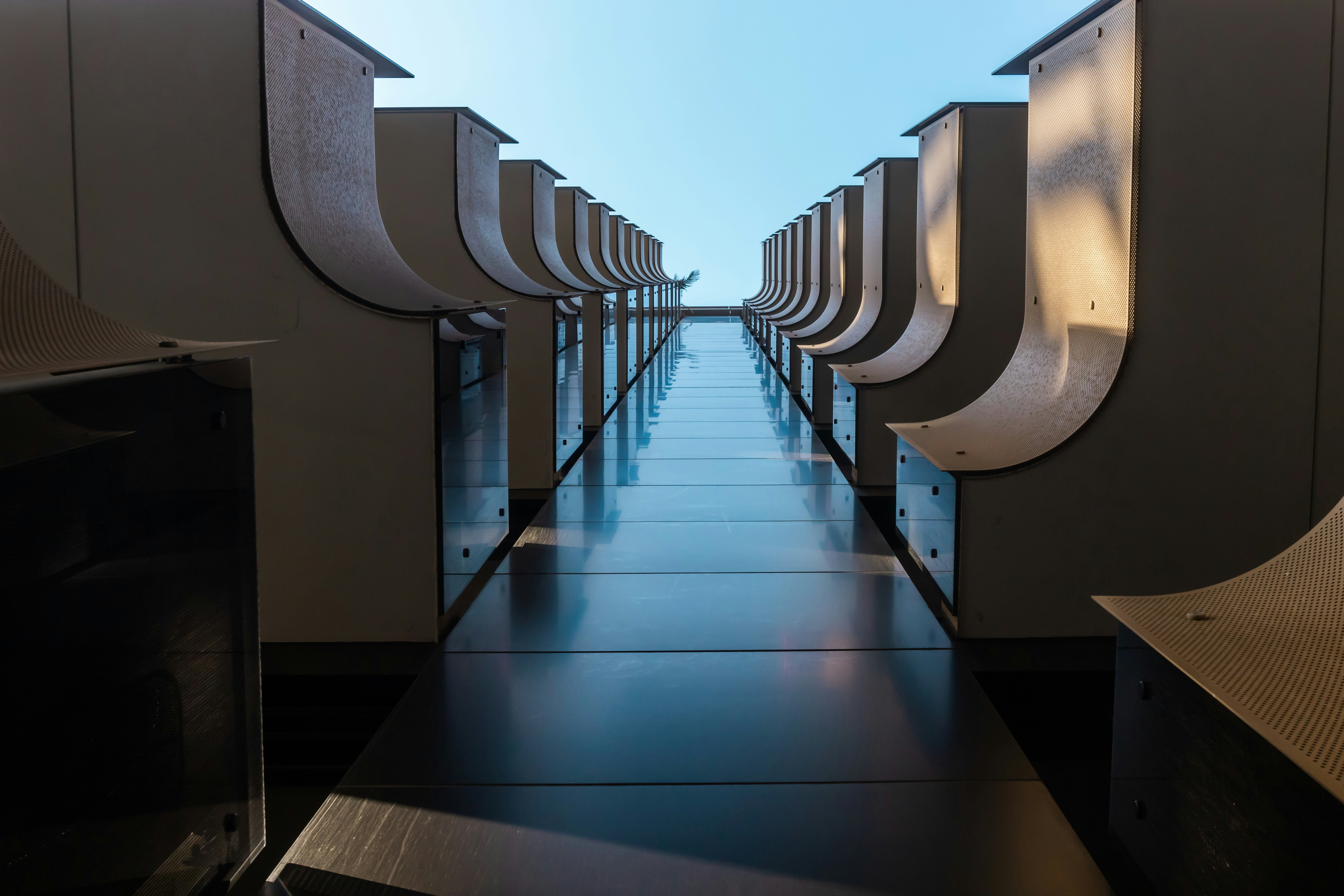 Symmetric Skywalk: A Line of Light Through the Industrial Corridor