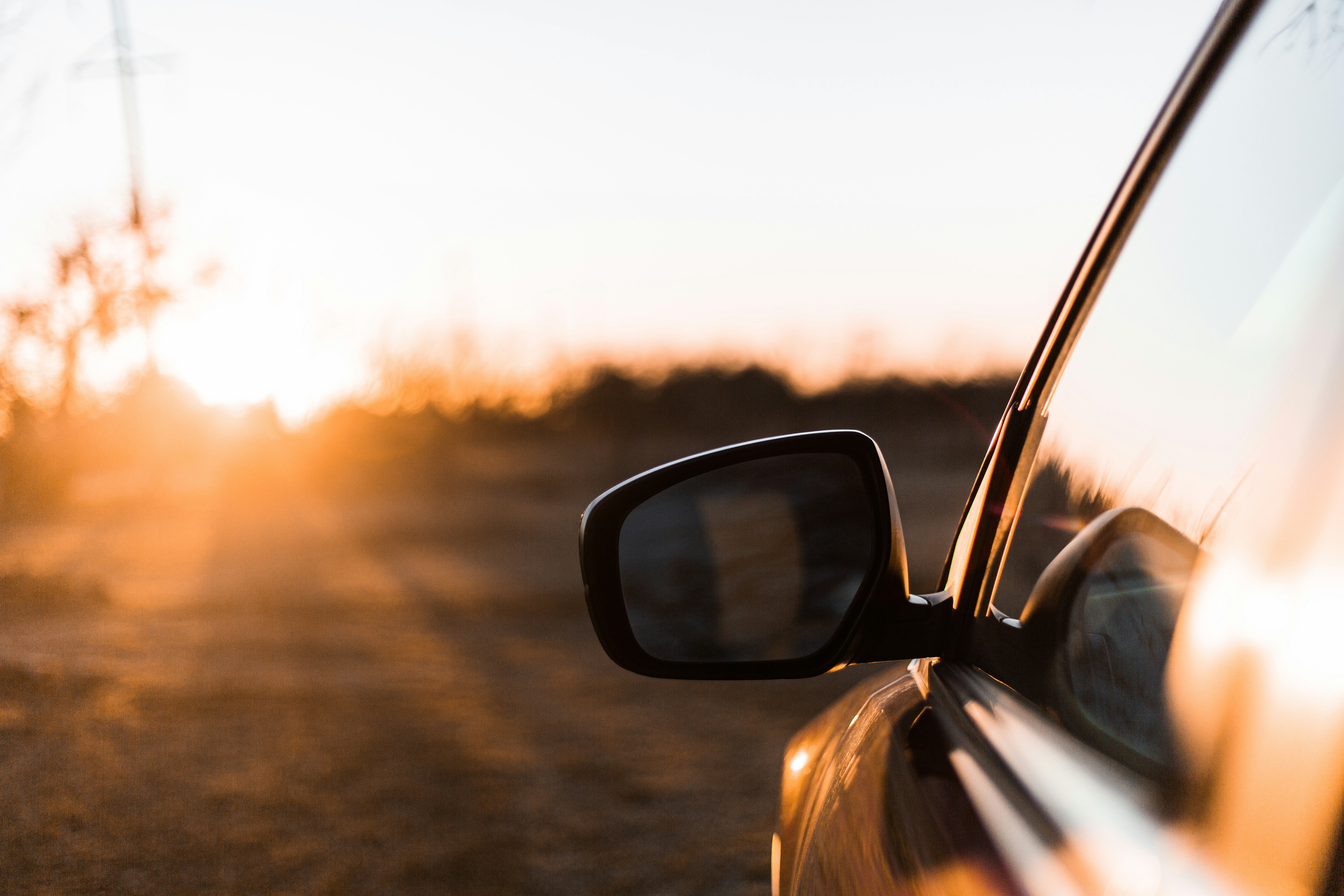 Car side mirror during sunset photo – Free Mirror Image on Unsplash