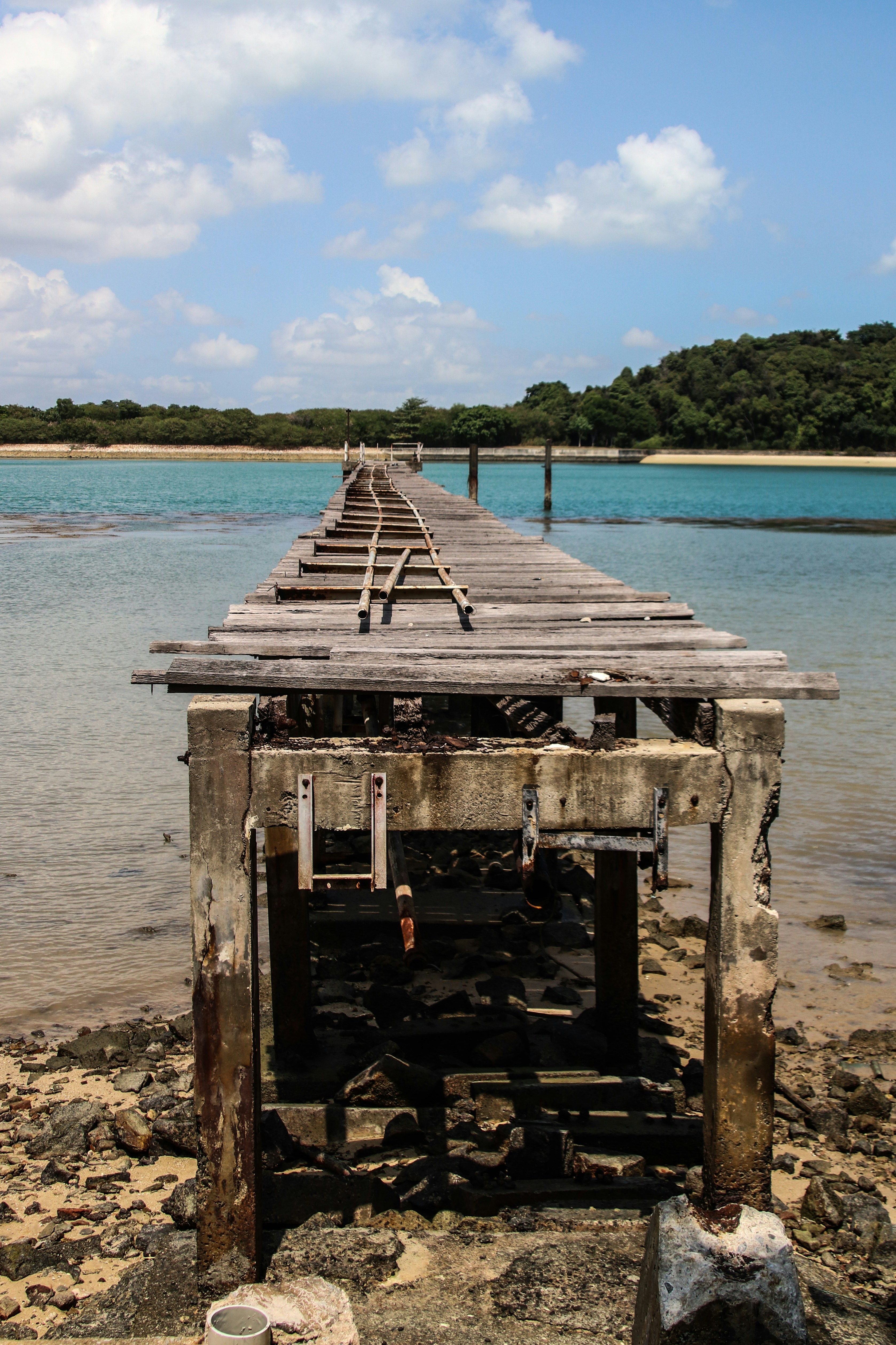 Brown wooden dock on beach during daytime photo – Free Building Image ...