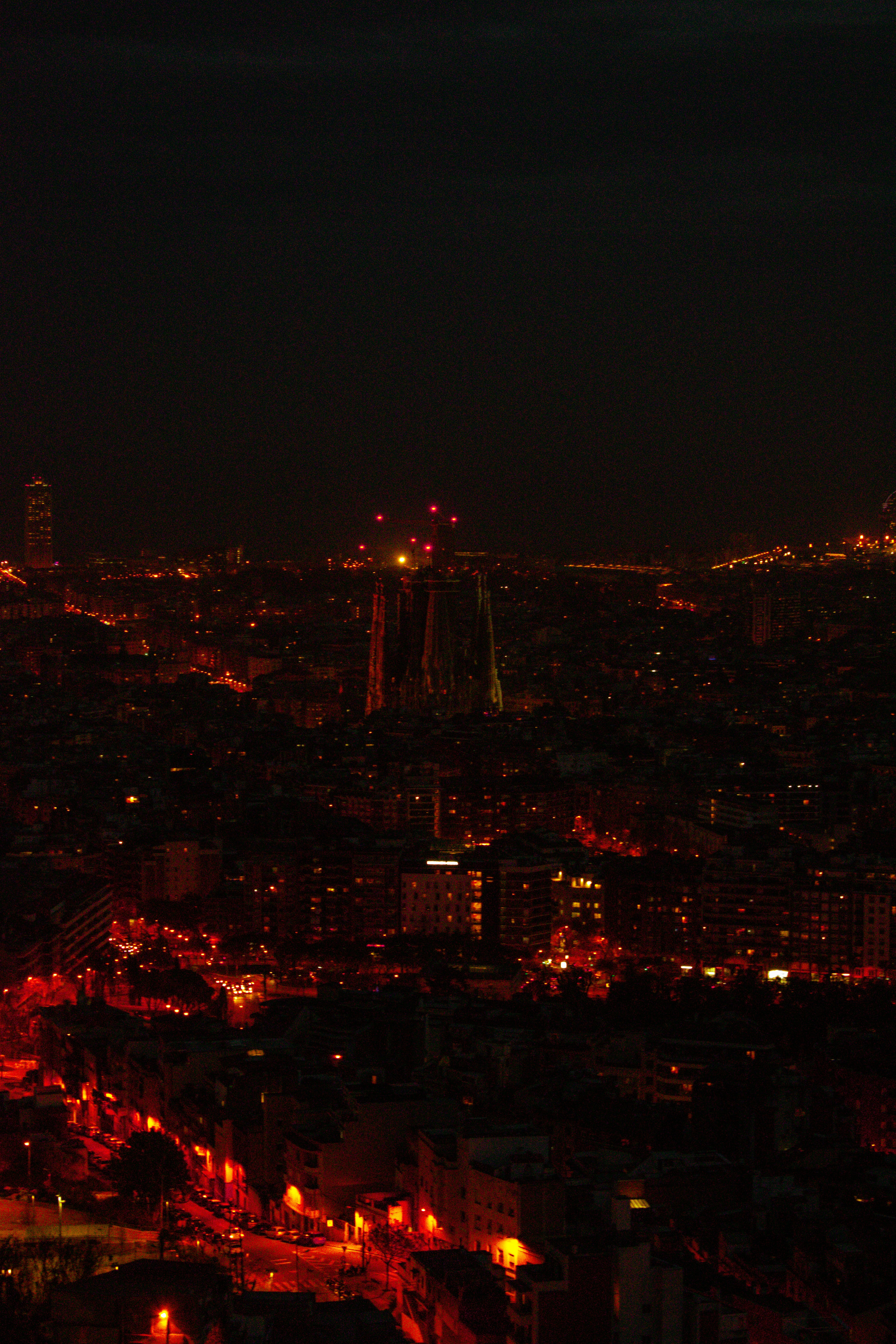 Twin Spires in a City of Ember: Nighttime Skyline