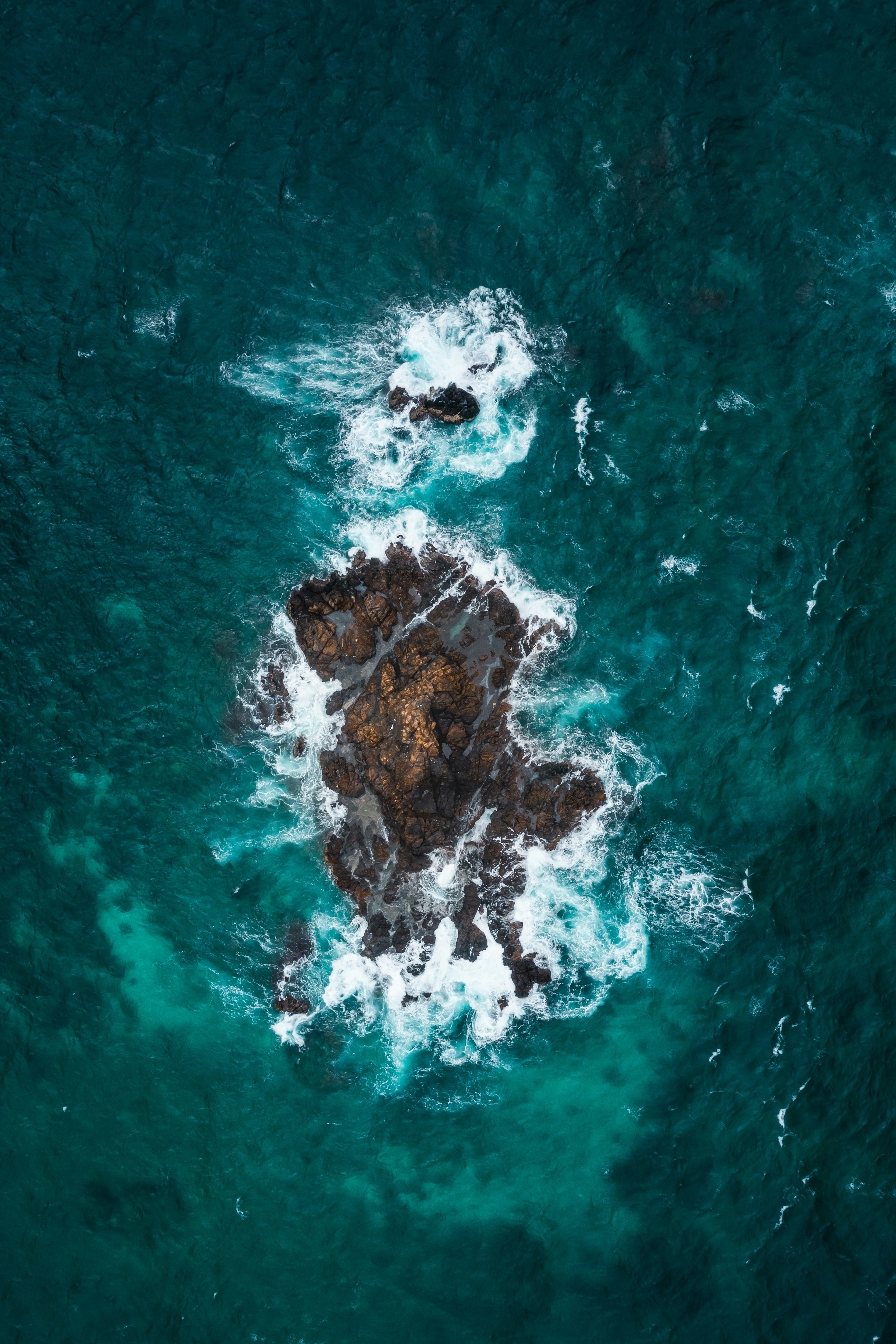 Vue aérienne des vagues de l’océan photo – Photo Province de Palawan ...