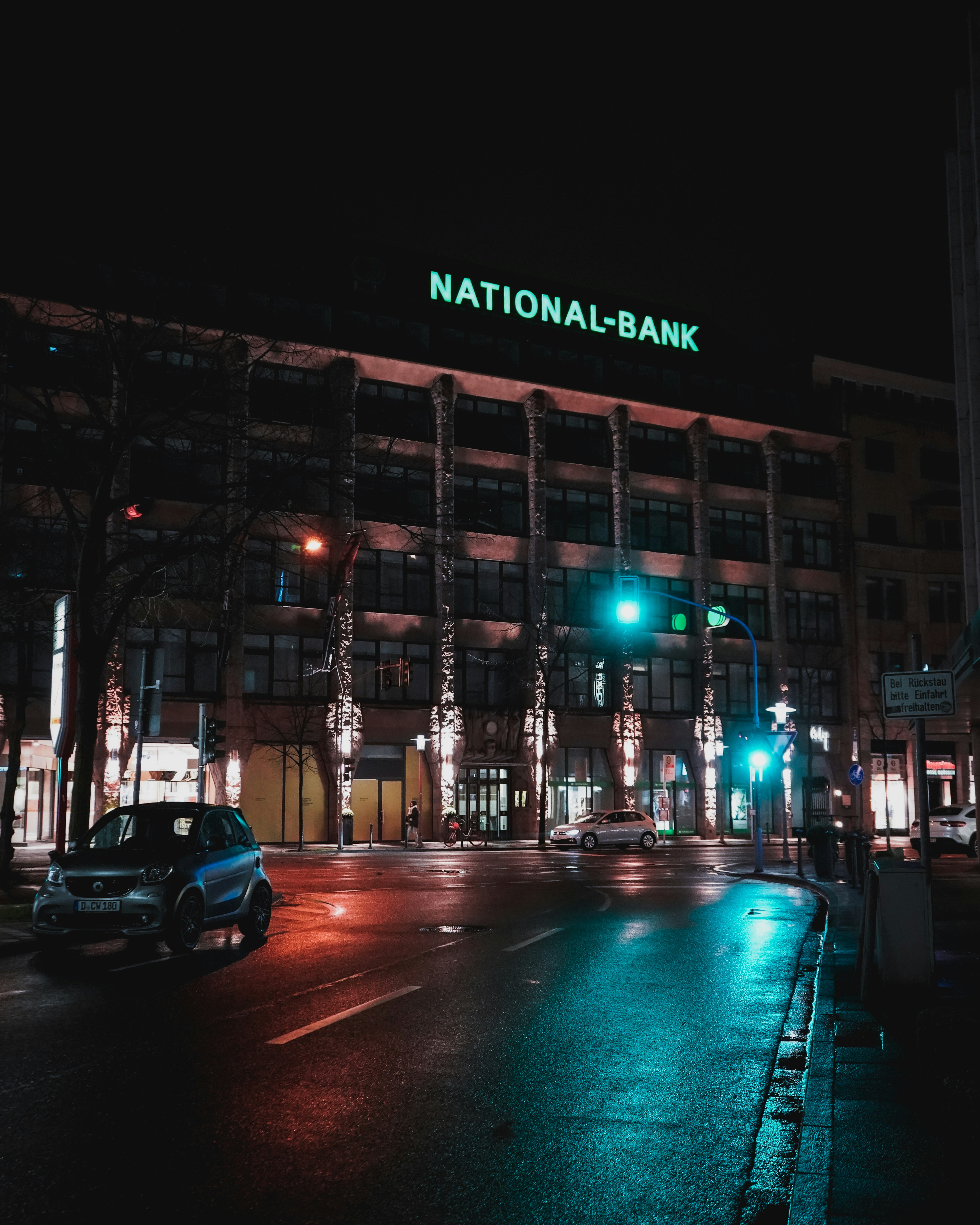Cars parked on side of road during night time photo – Free Automobile ...