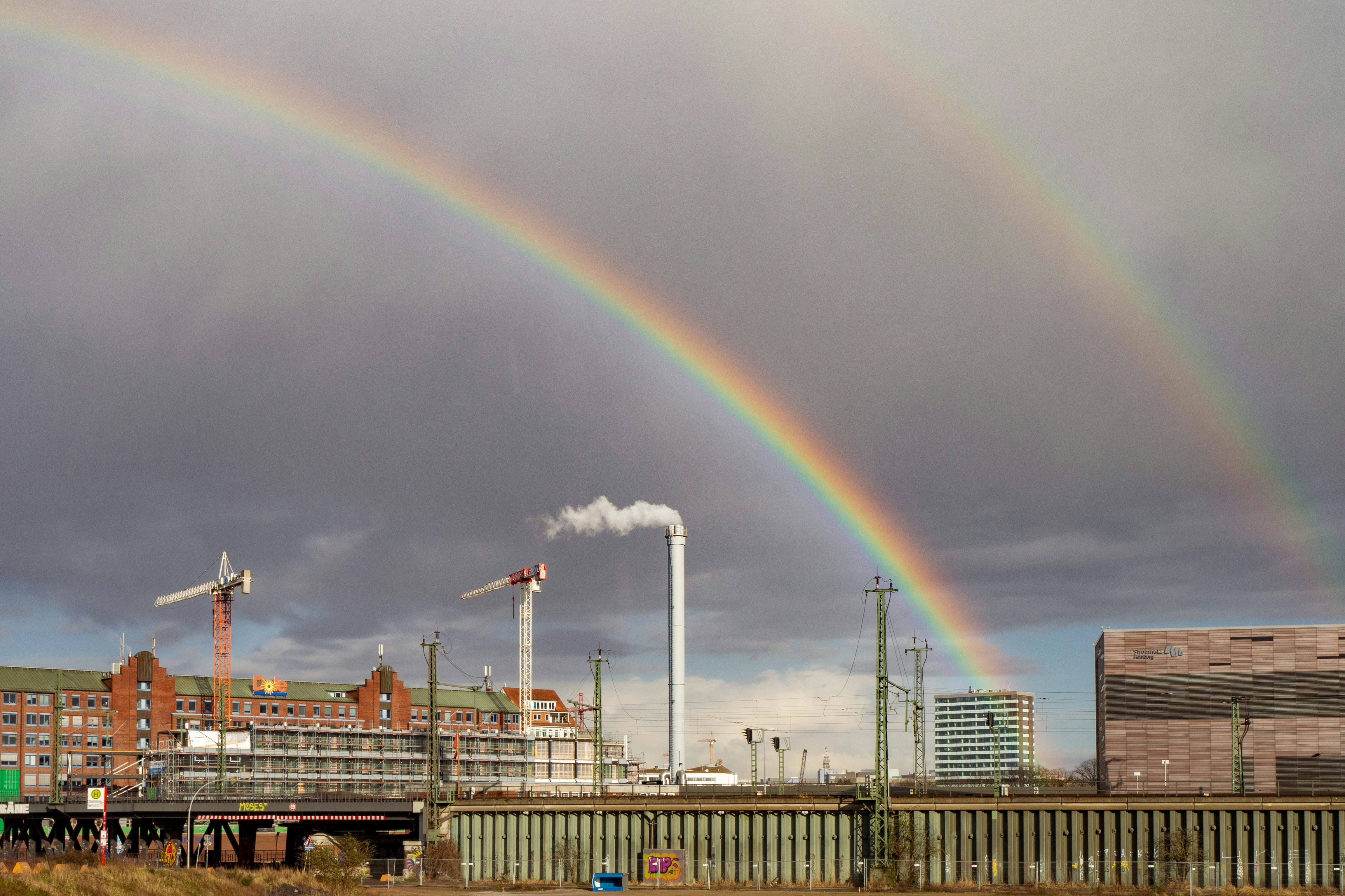 Double Arc Over Riverside Steel and Brick
