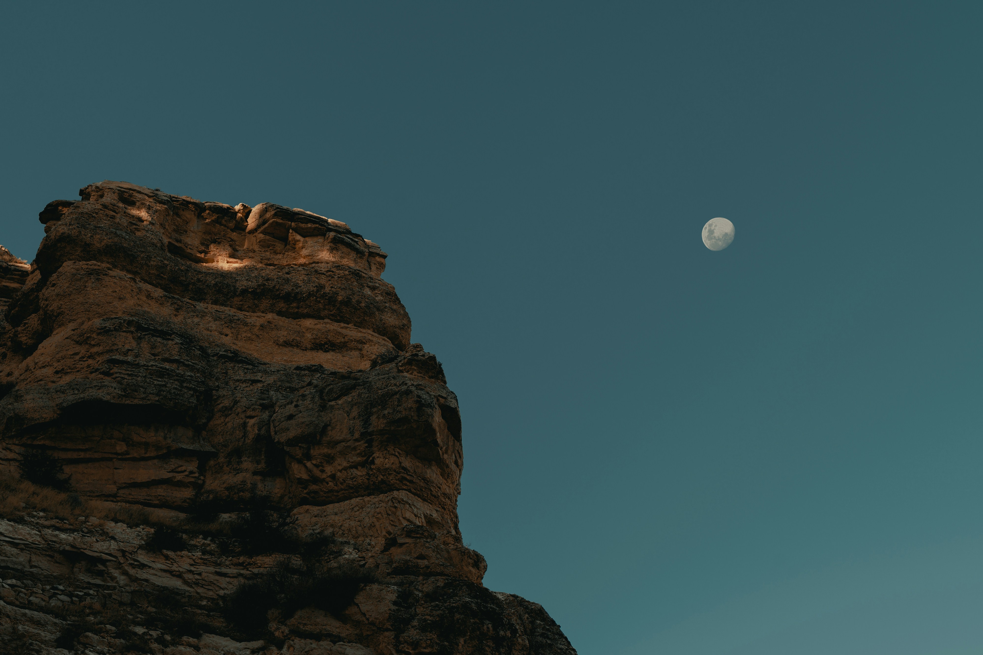 Moonlit Cliffside Serenity