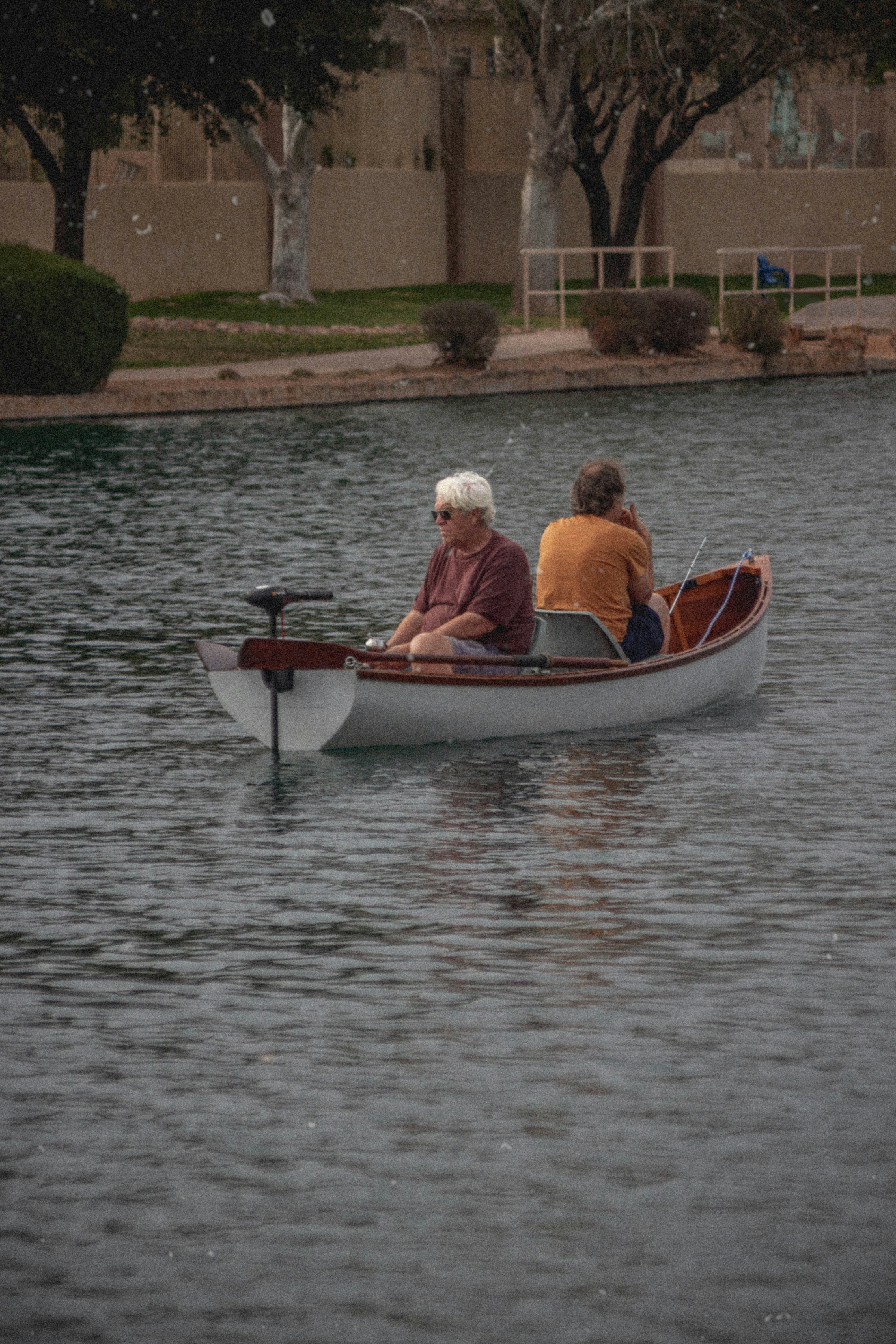 fishing on a boat