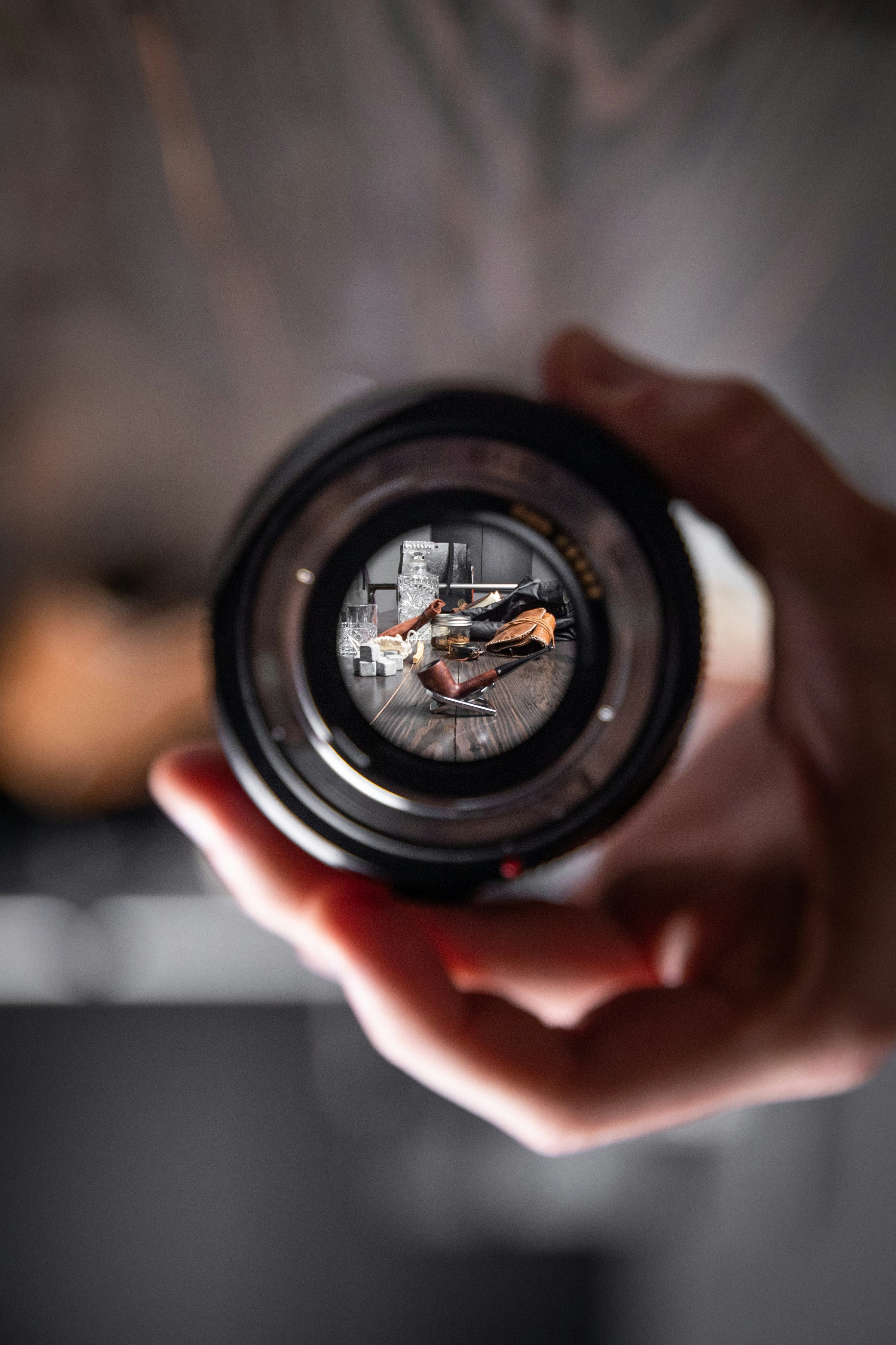 Person holding black and orange camera lens photo – Free Human Image on ...