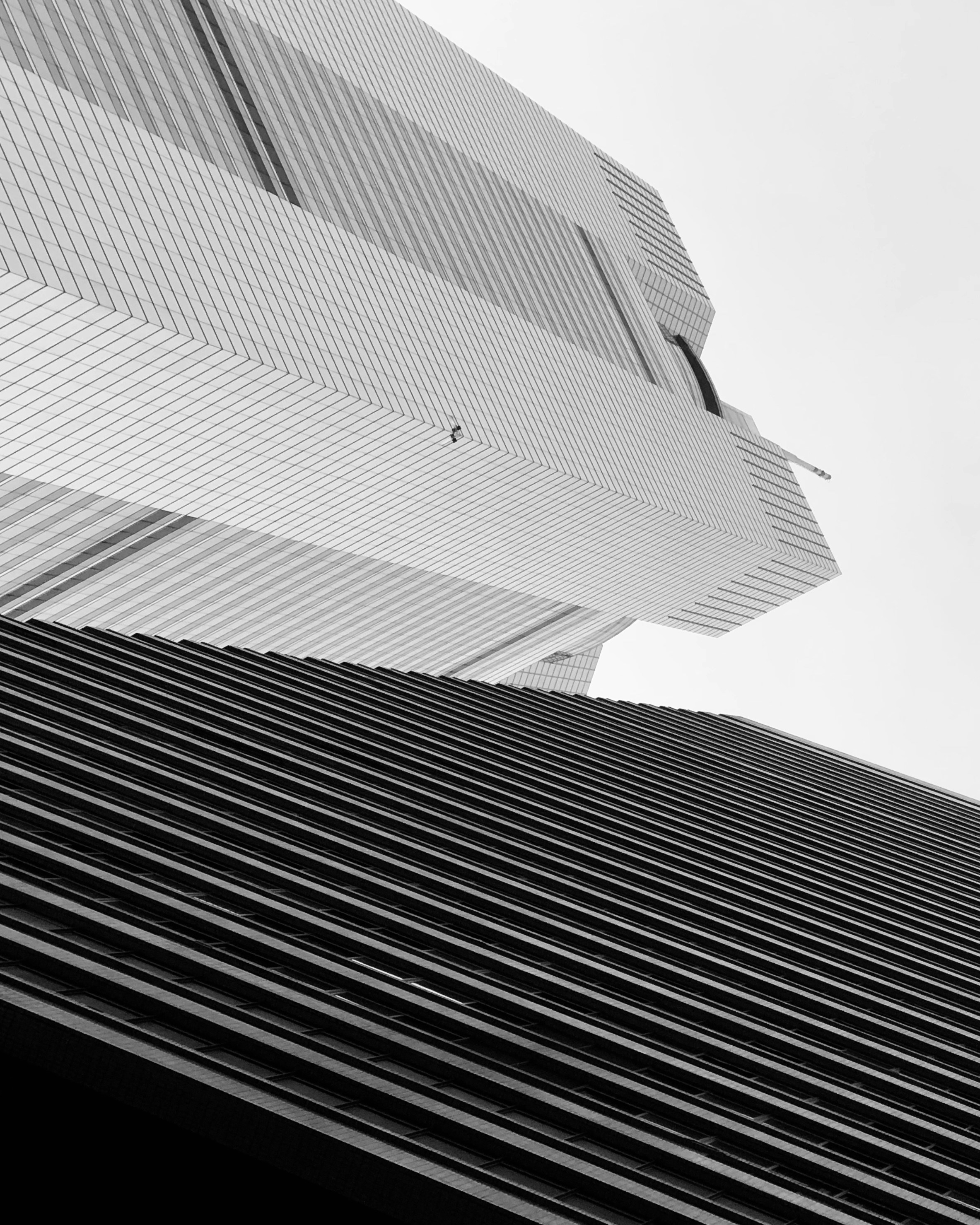 Grayscale photo of high rise building photo – Free Texture Image on ...