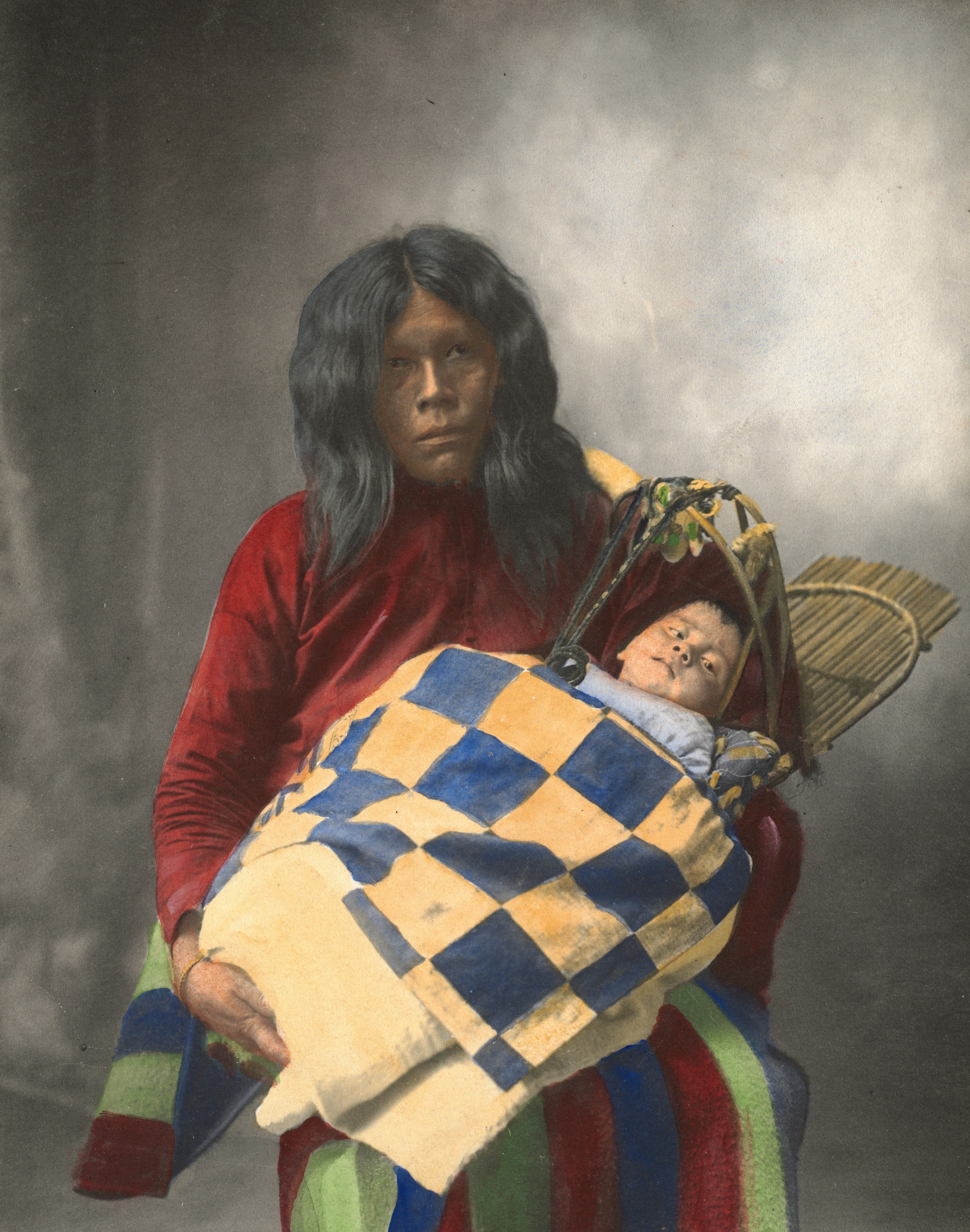 Mother and Child in a Woolen Embrace