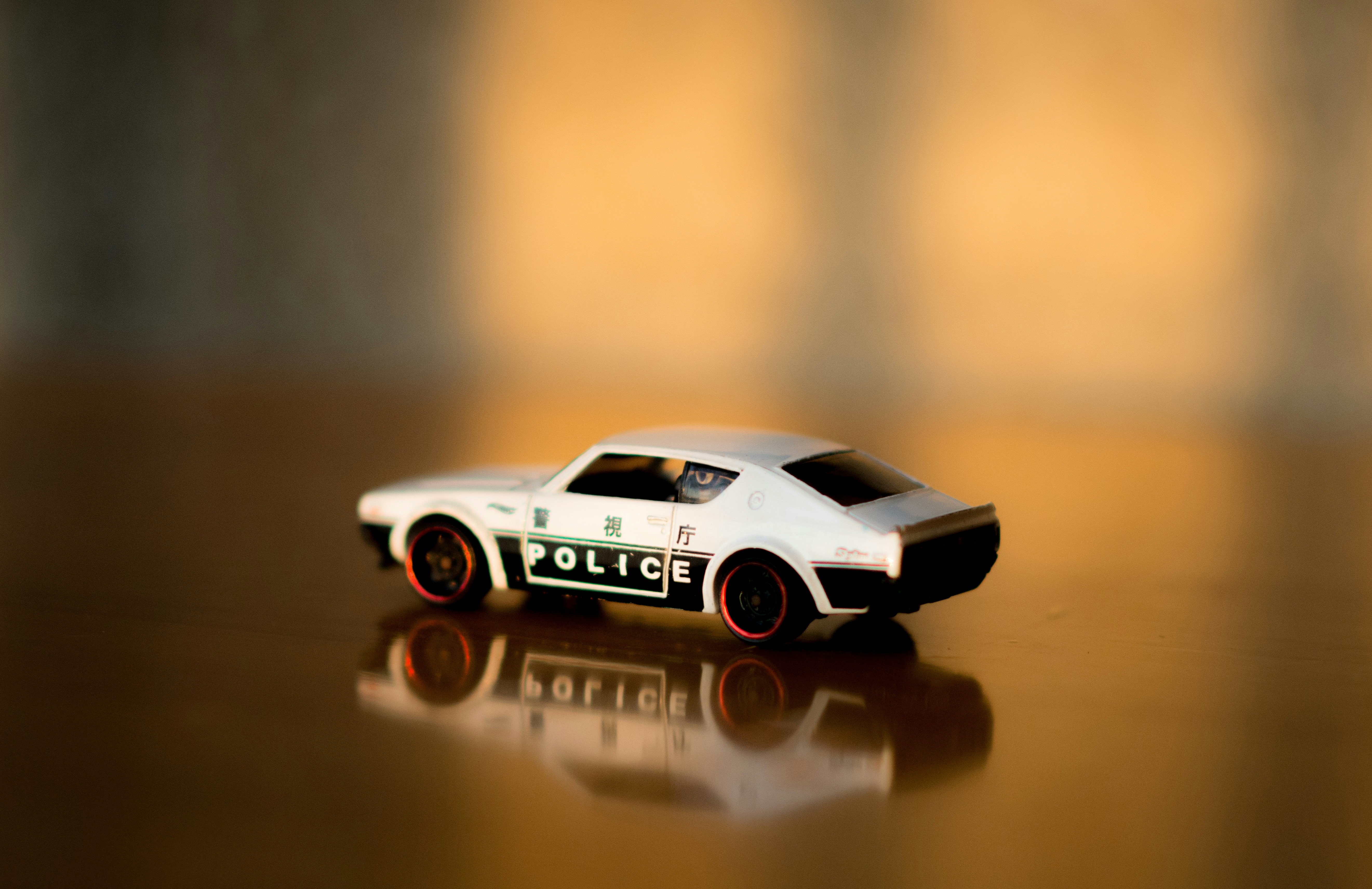 White and black police car scale model photo – Free Mumbai Image on ...