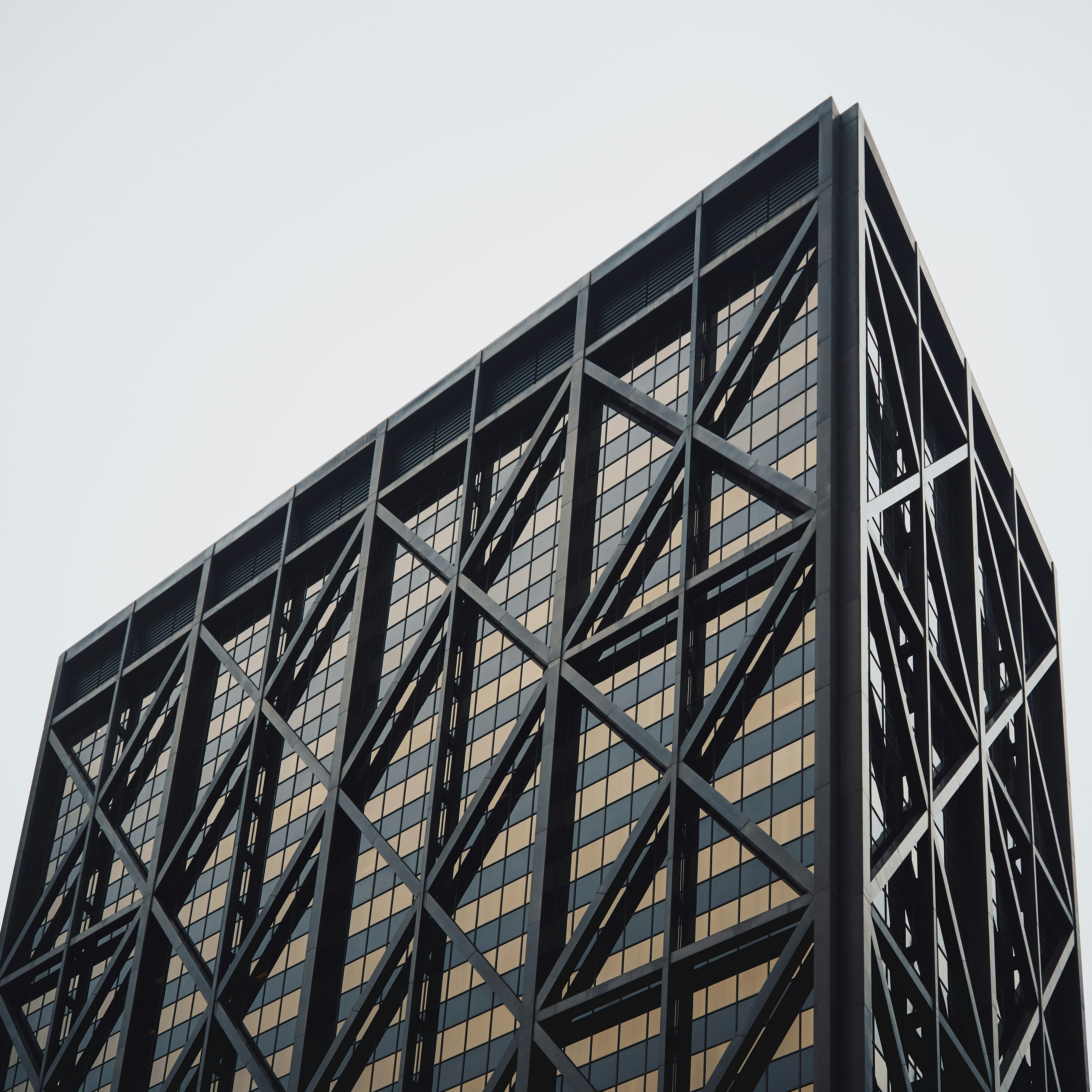 black and white building during daytime