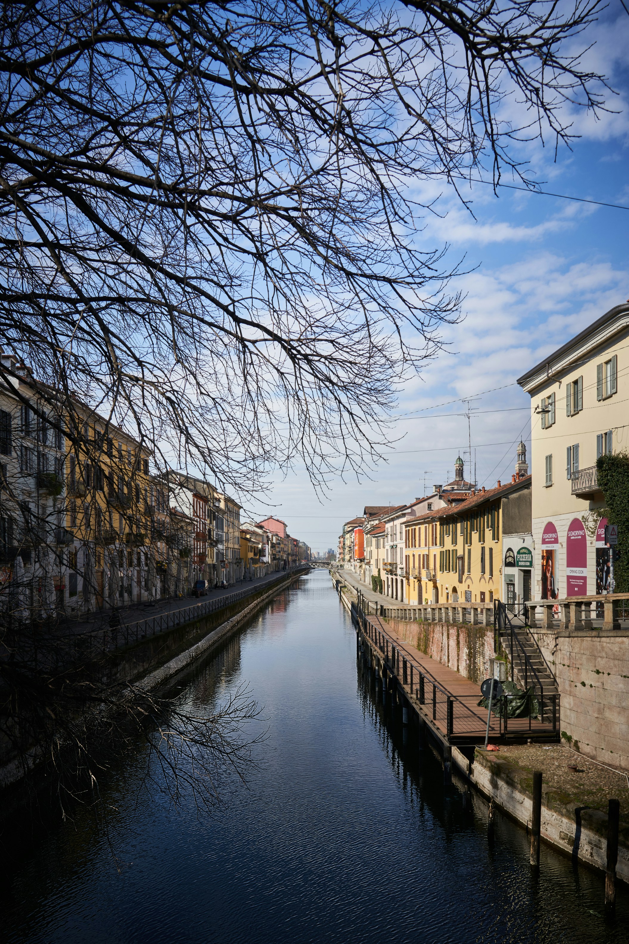 River between houses under blue sky during daytime photo – Free Milano ...