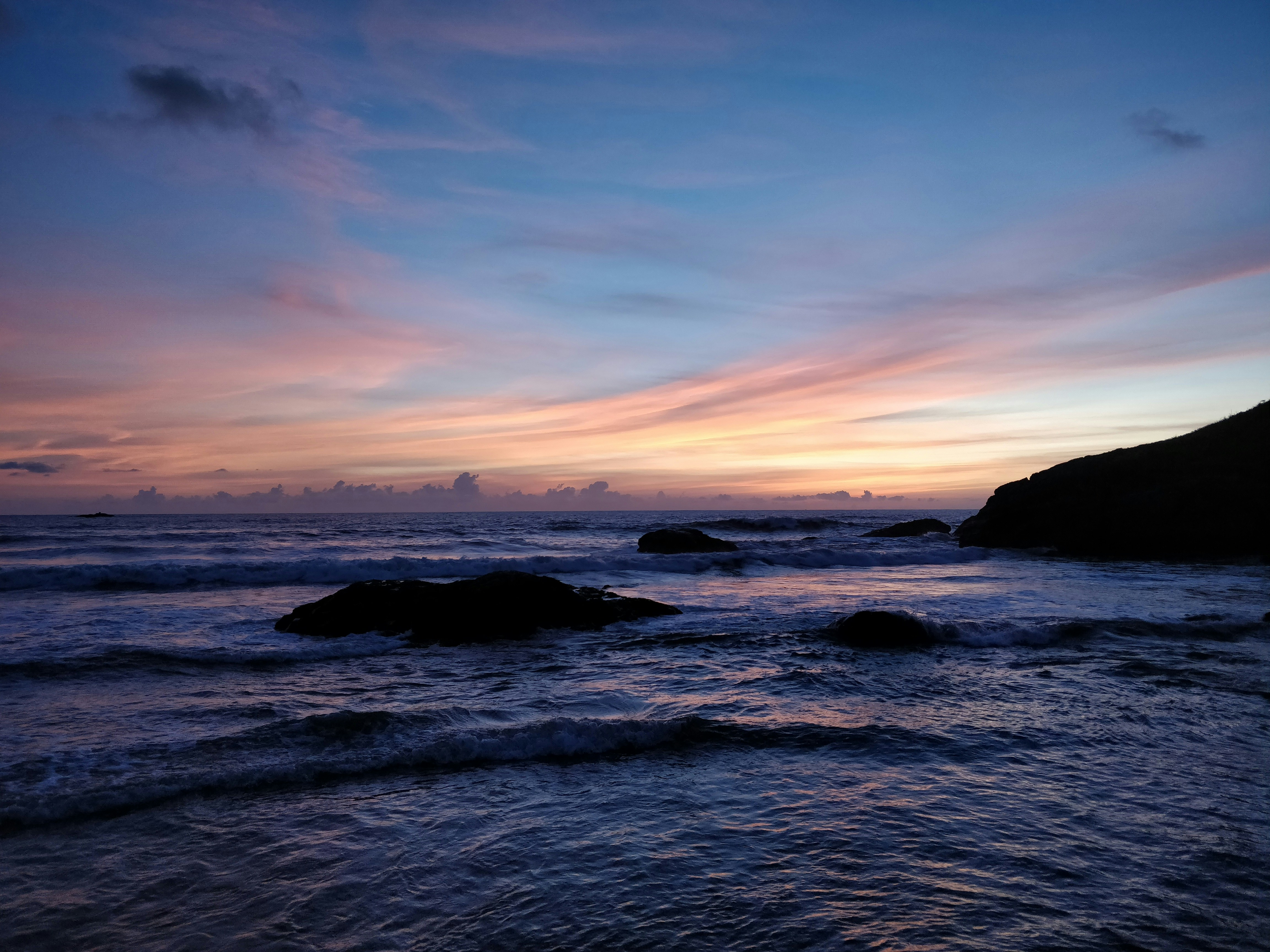 Twilight Symphony Over the Ocean