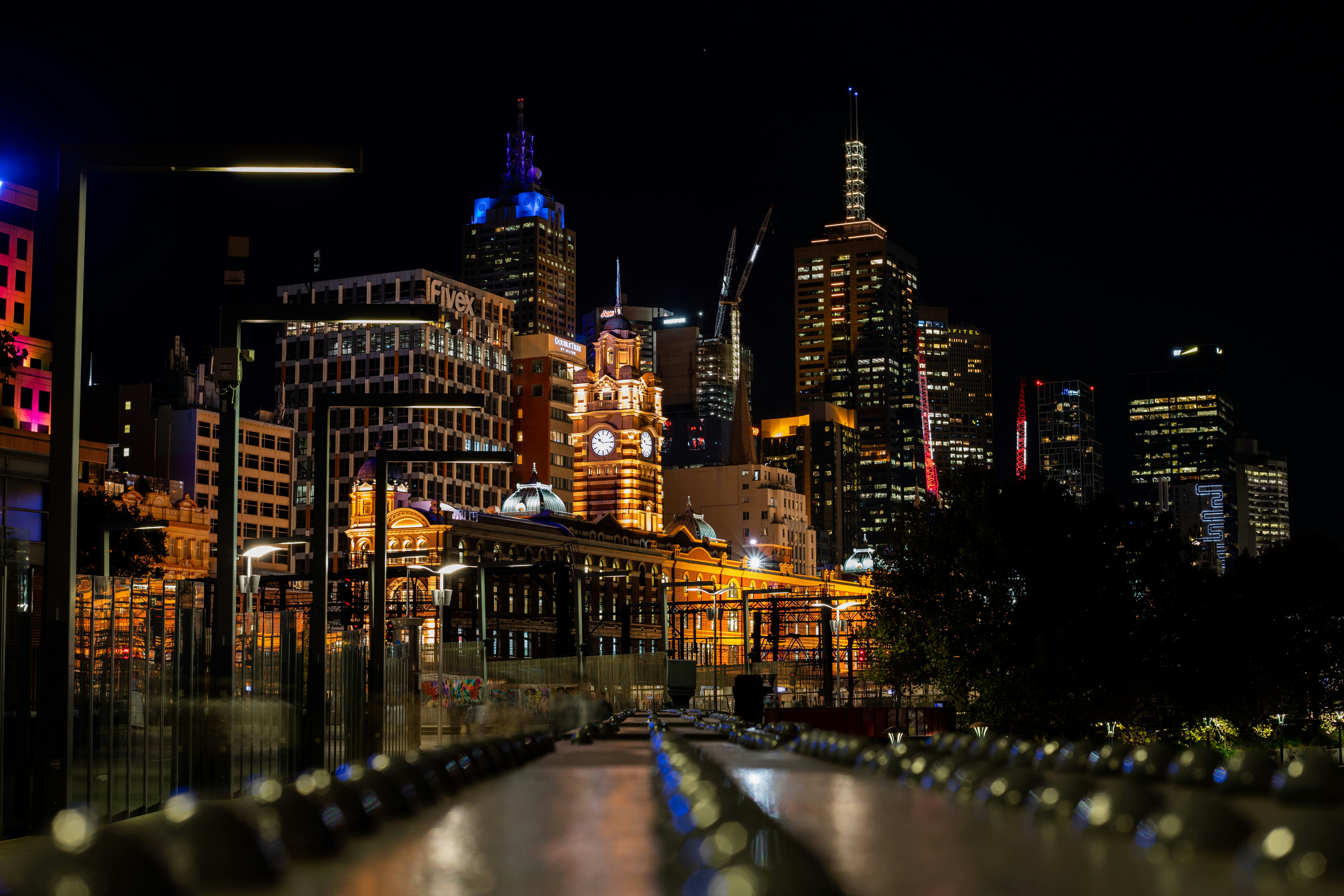 City buildings during night time photo – Free Building Image on Unsplash