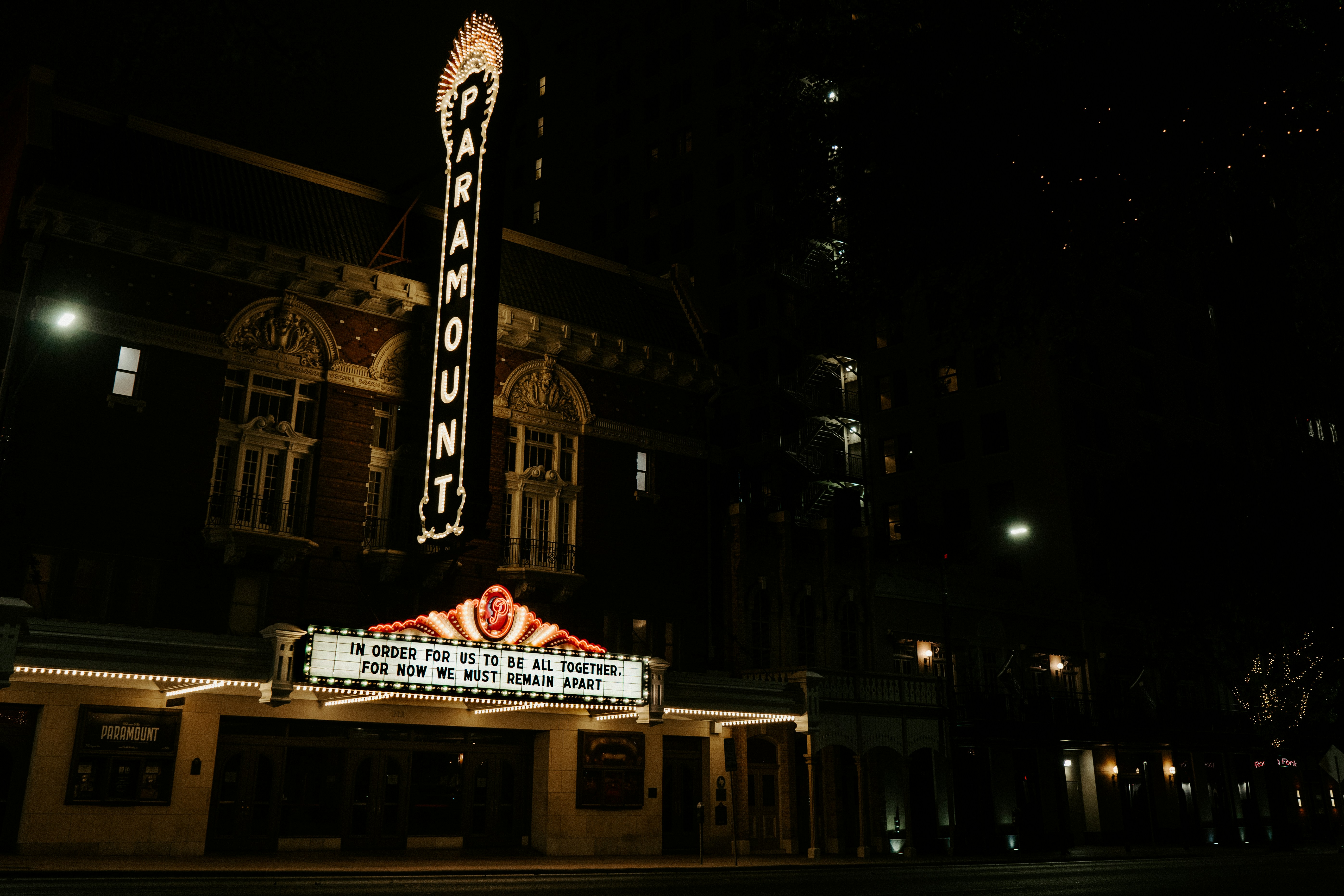 White and red chicago building during night time photo – Free Food ...