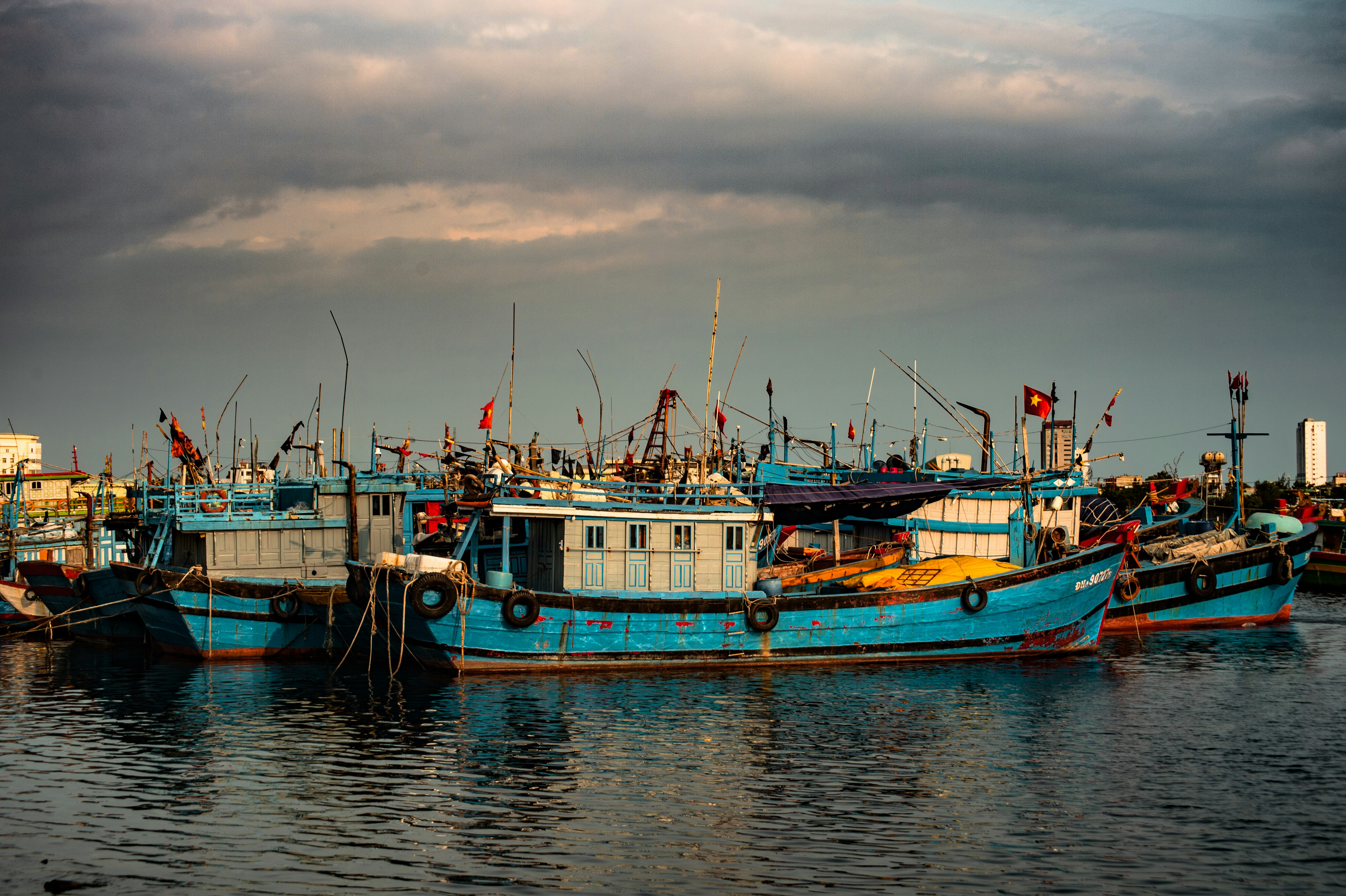 White and blue boat on water during daytime photo – Free Grey Image on ...