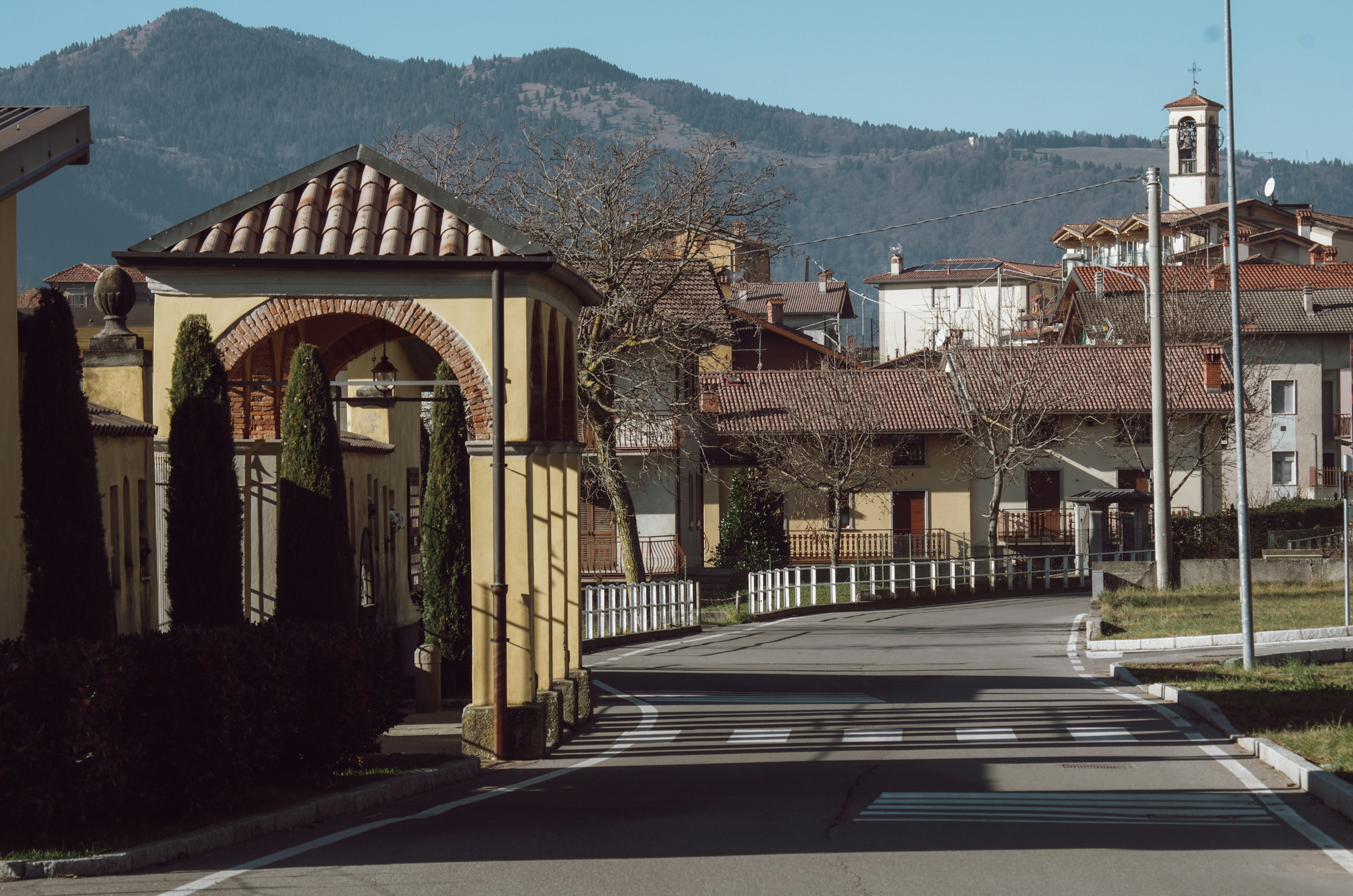 Country Road to the Village Arch