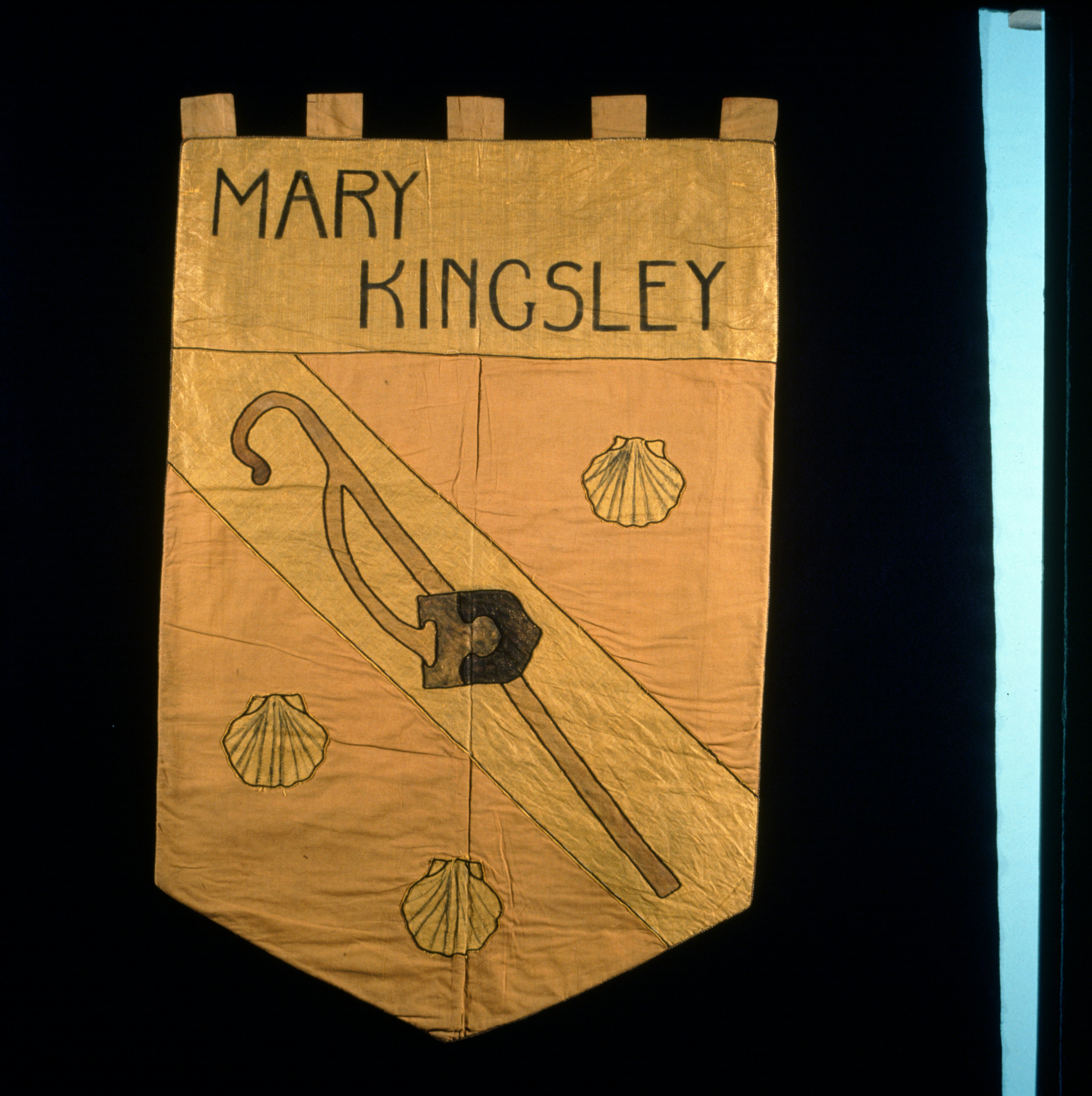A banner with a picture of mary kingsley on it photo – Free Wood Image ...