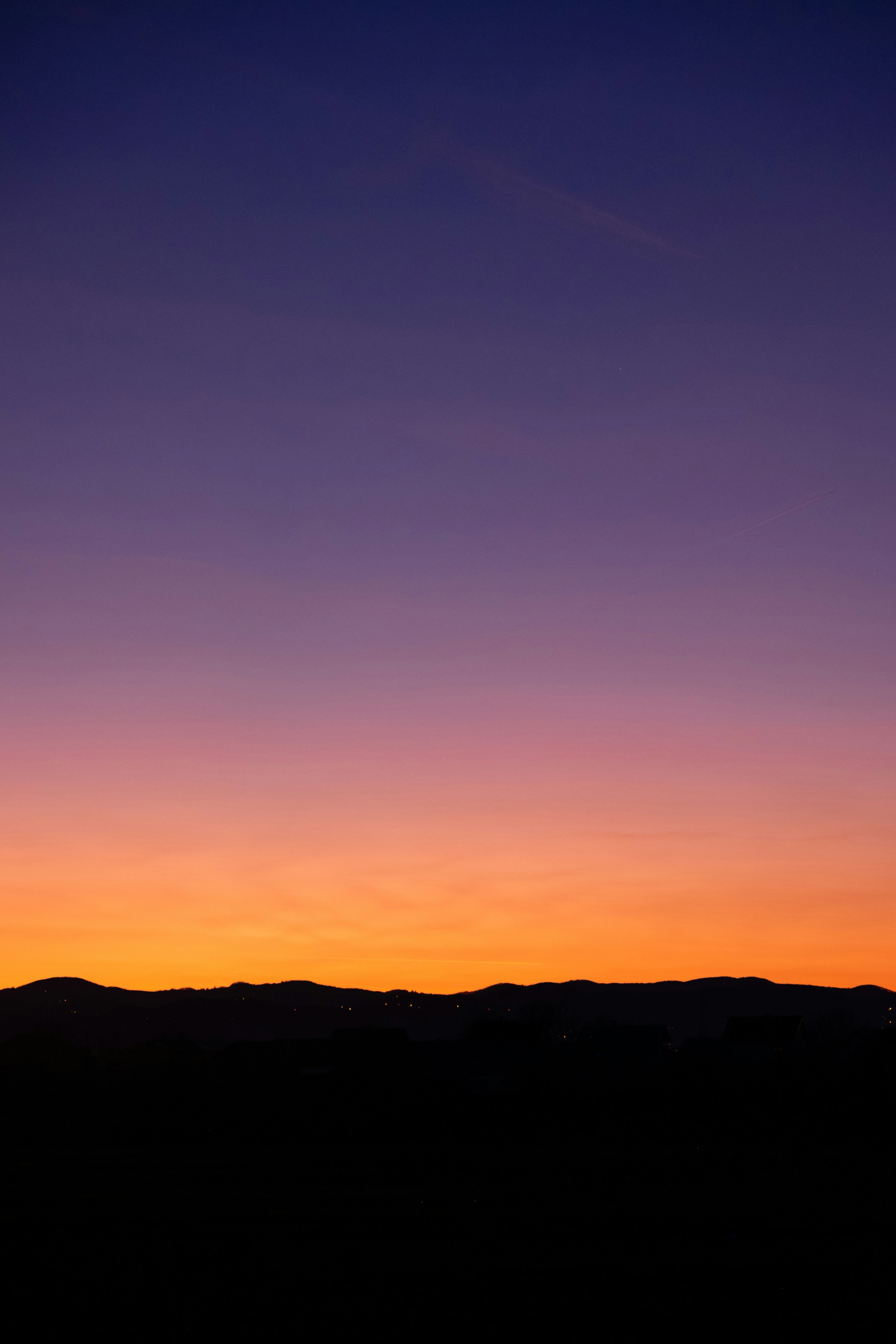Twilight Symphony Over Serene Hills