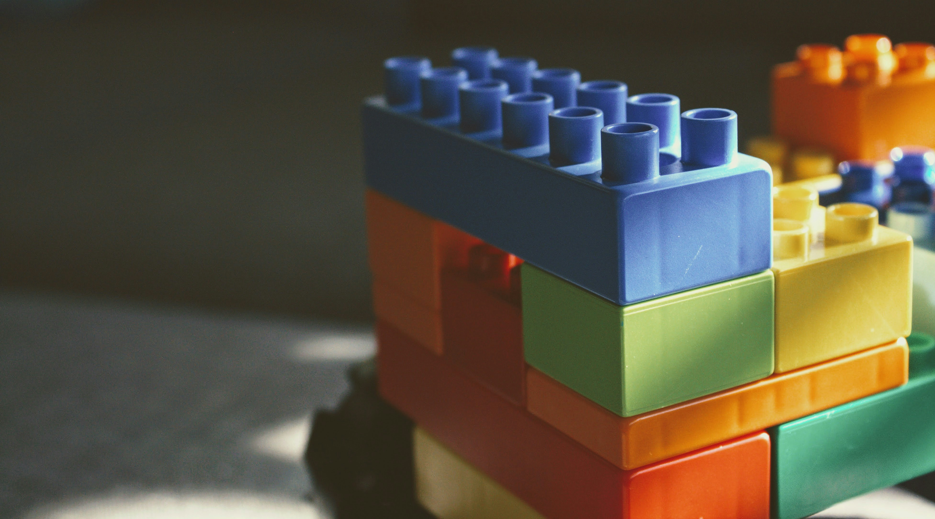 Blue red green and yellow lego blocks photo – Free Toy Image on Unsplash