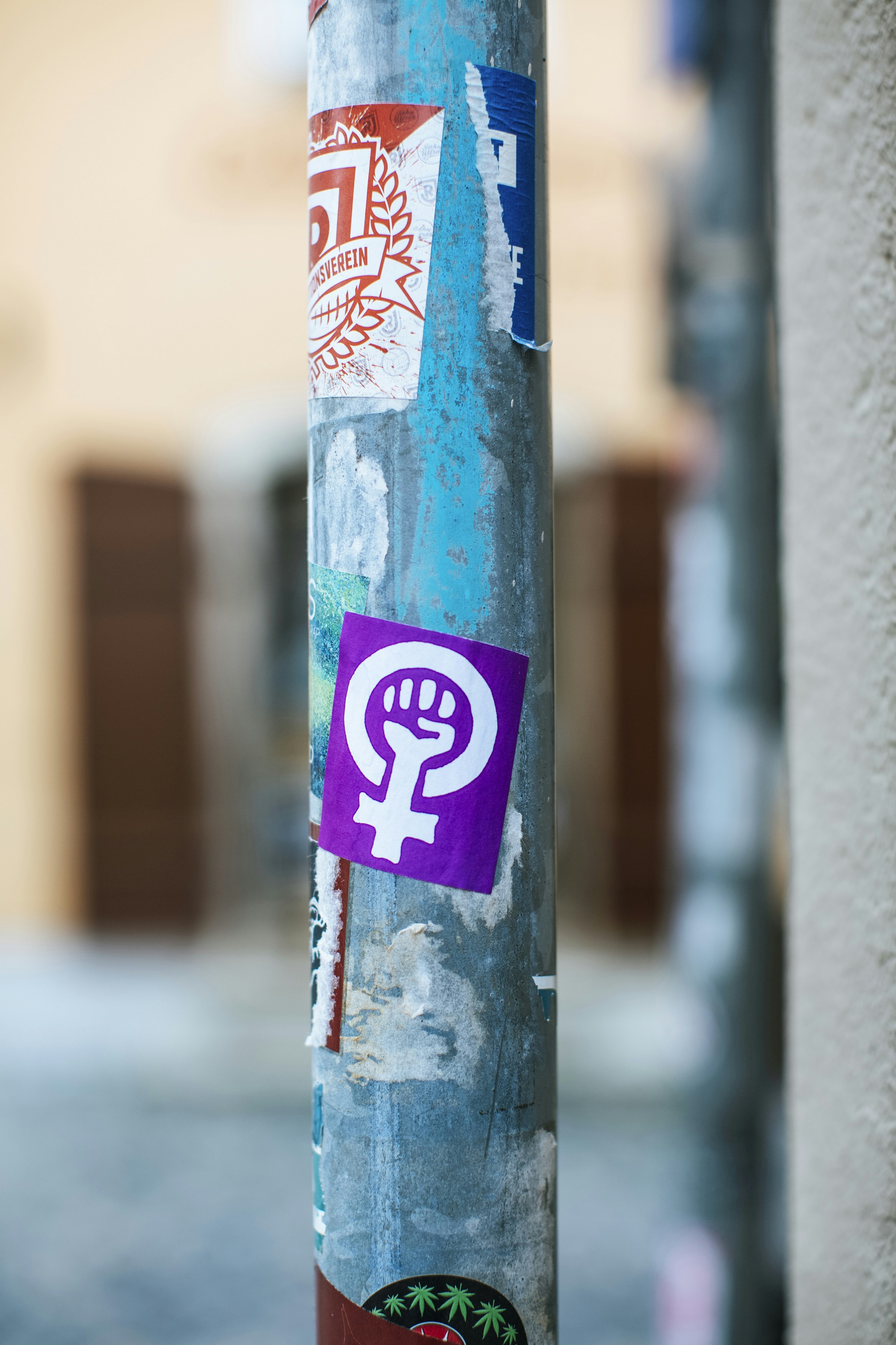 Urban street art – religious symbol