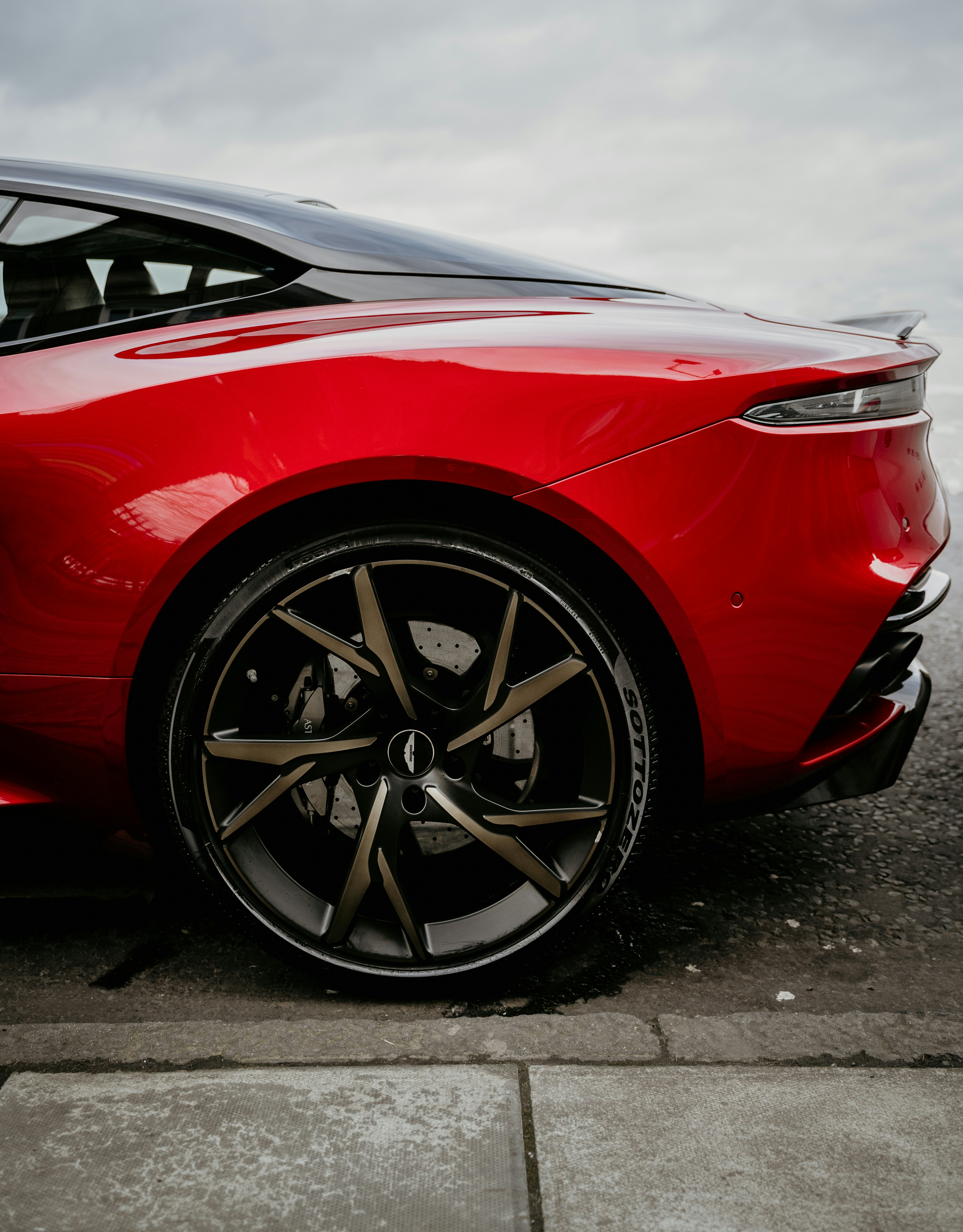 Red ferrari car on gray asphalt road photo – Free United kingdom Image ...
