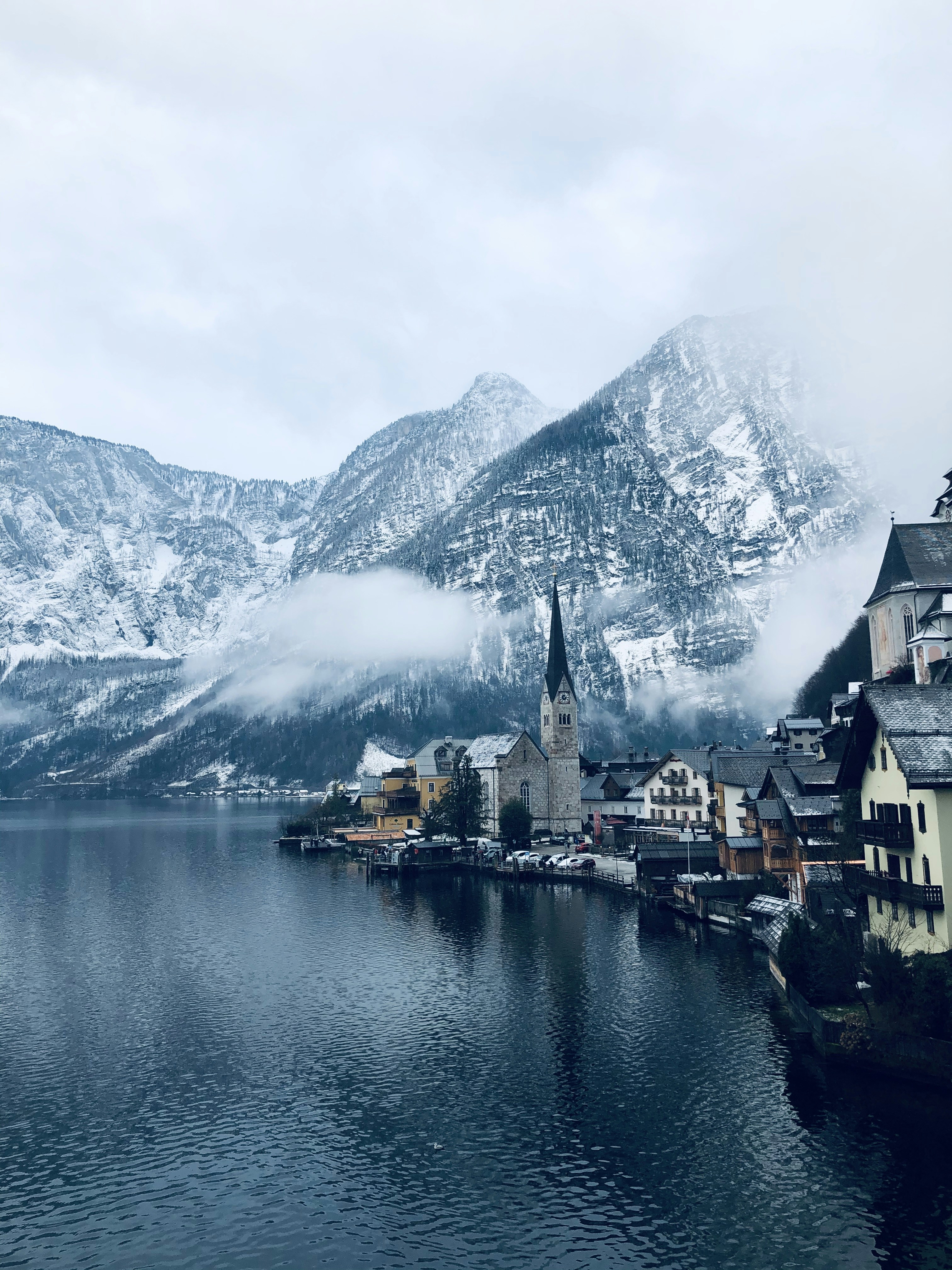 Whispers of Winter in a Mountain Village