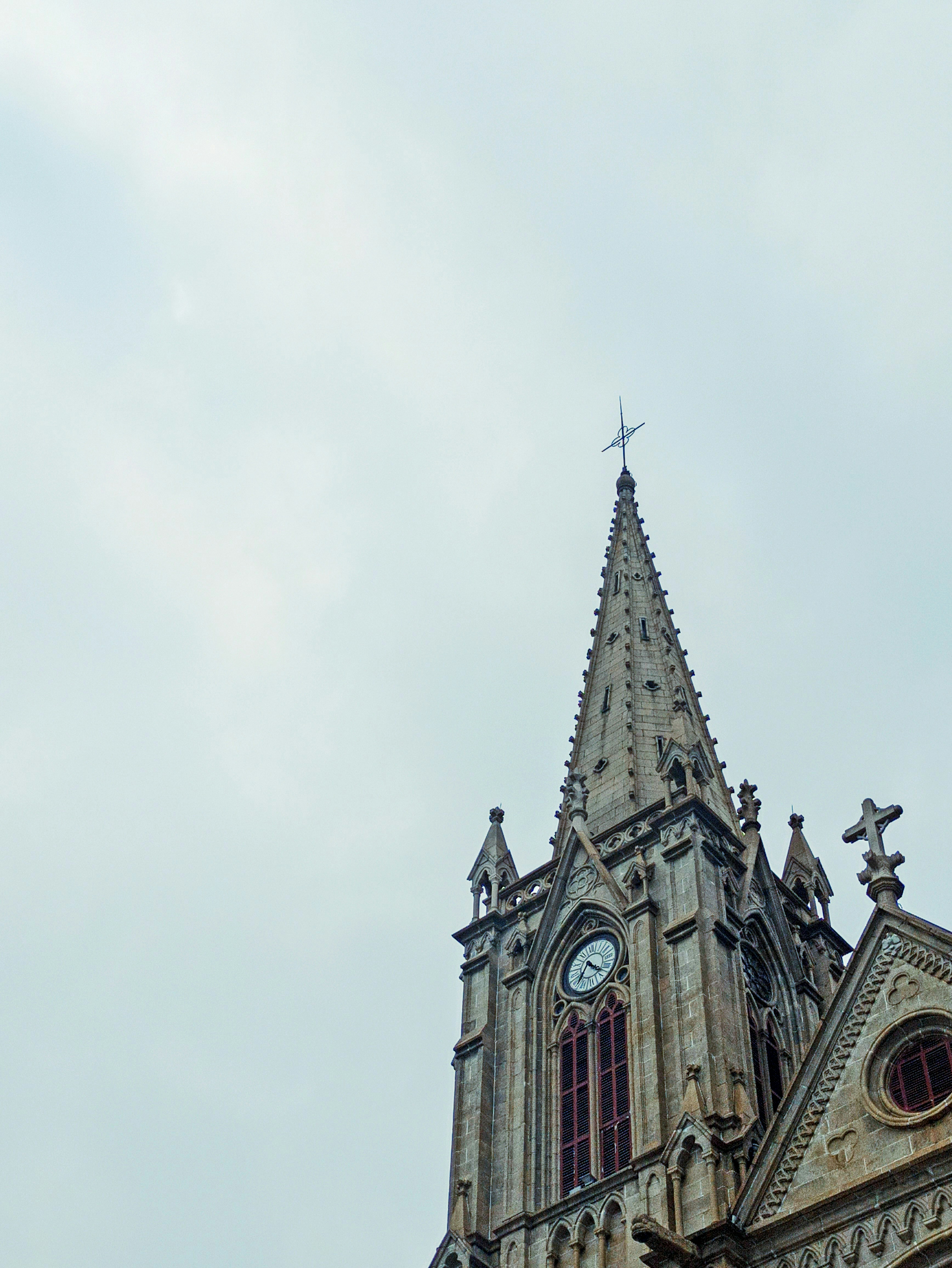 Gray concrete church under white sky during daytime photo – Free Grey ...