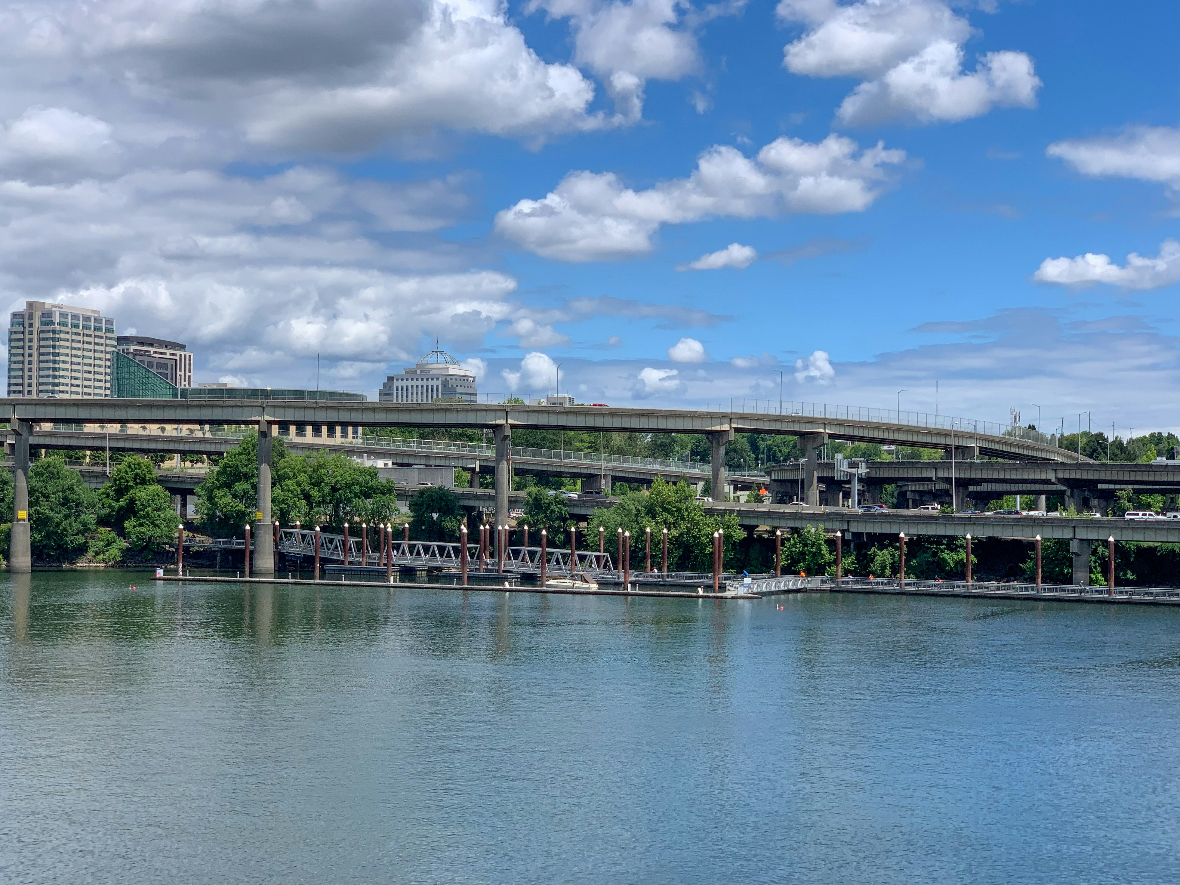 East side of Portland, Oregon on the Willamette River.Robin Davidson