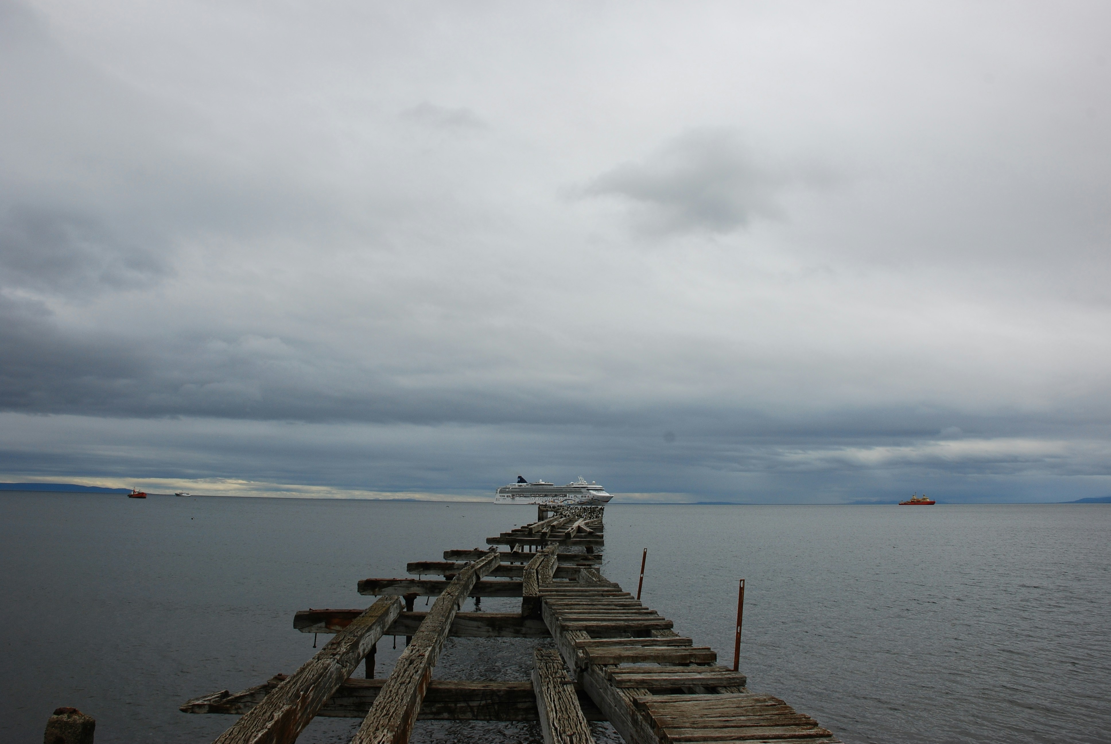 Brown wooden dock on sea under white clouds during daytime photo – Free ...