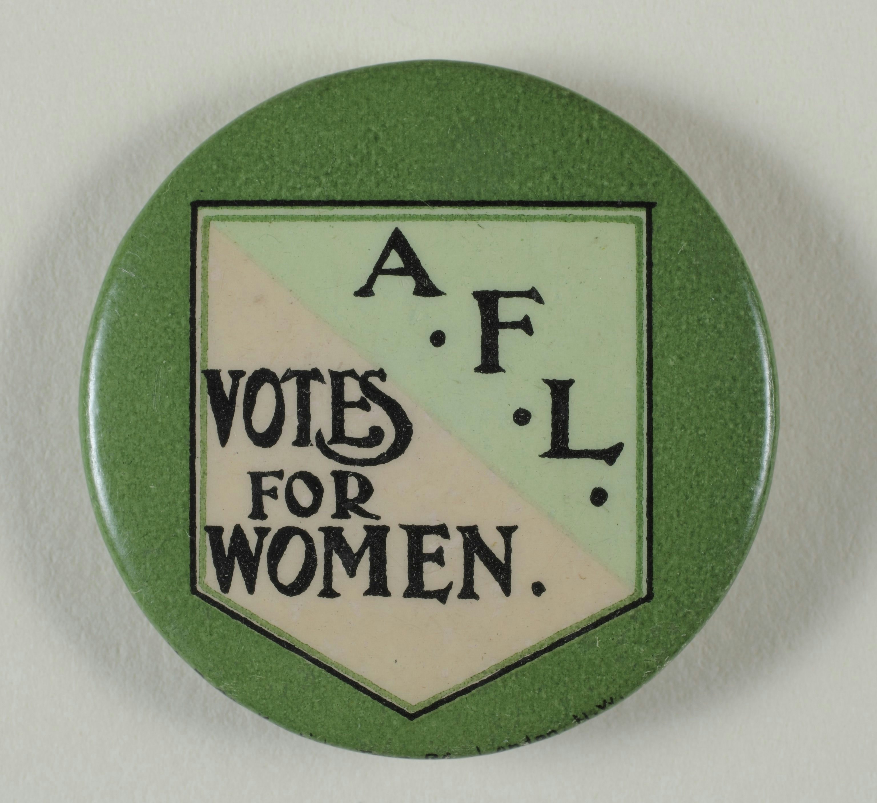A button with the words a f vote for women on it photo – Free History ...