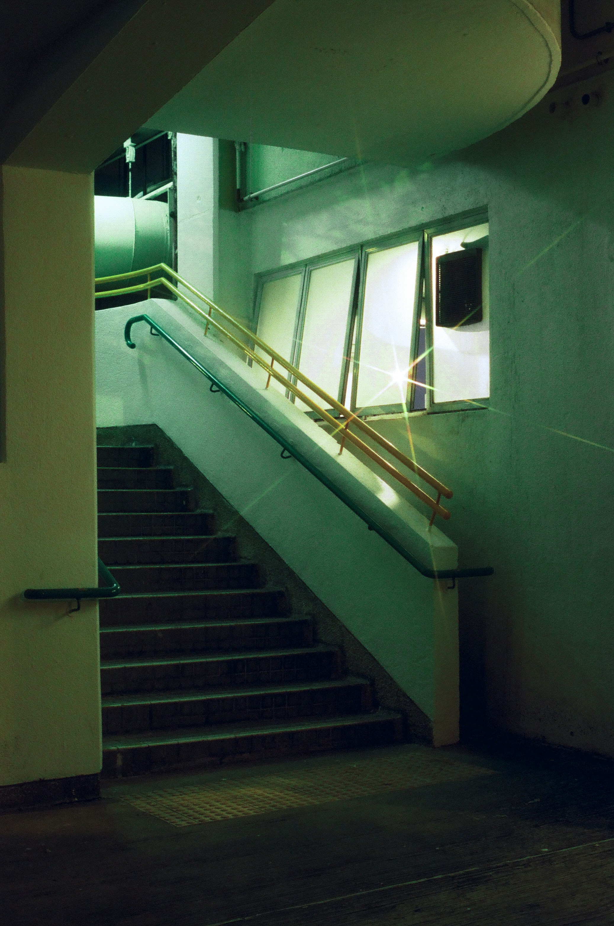 White metal staircase railings near window photo – Free Grey Image on ...