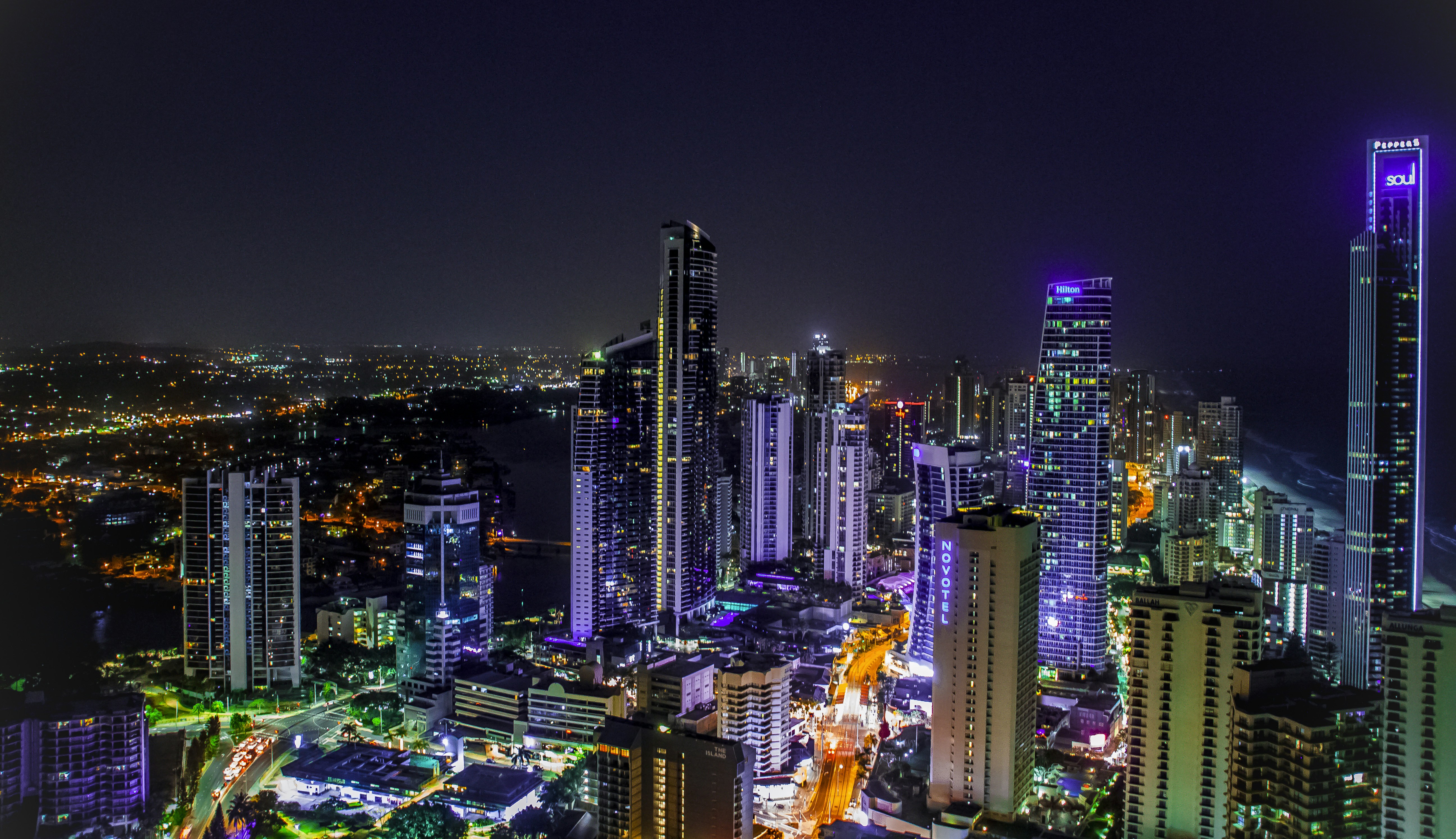 City with high rise buildings during night time photo – Free Australia ...