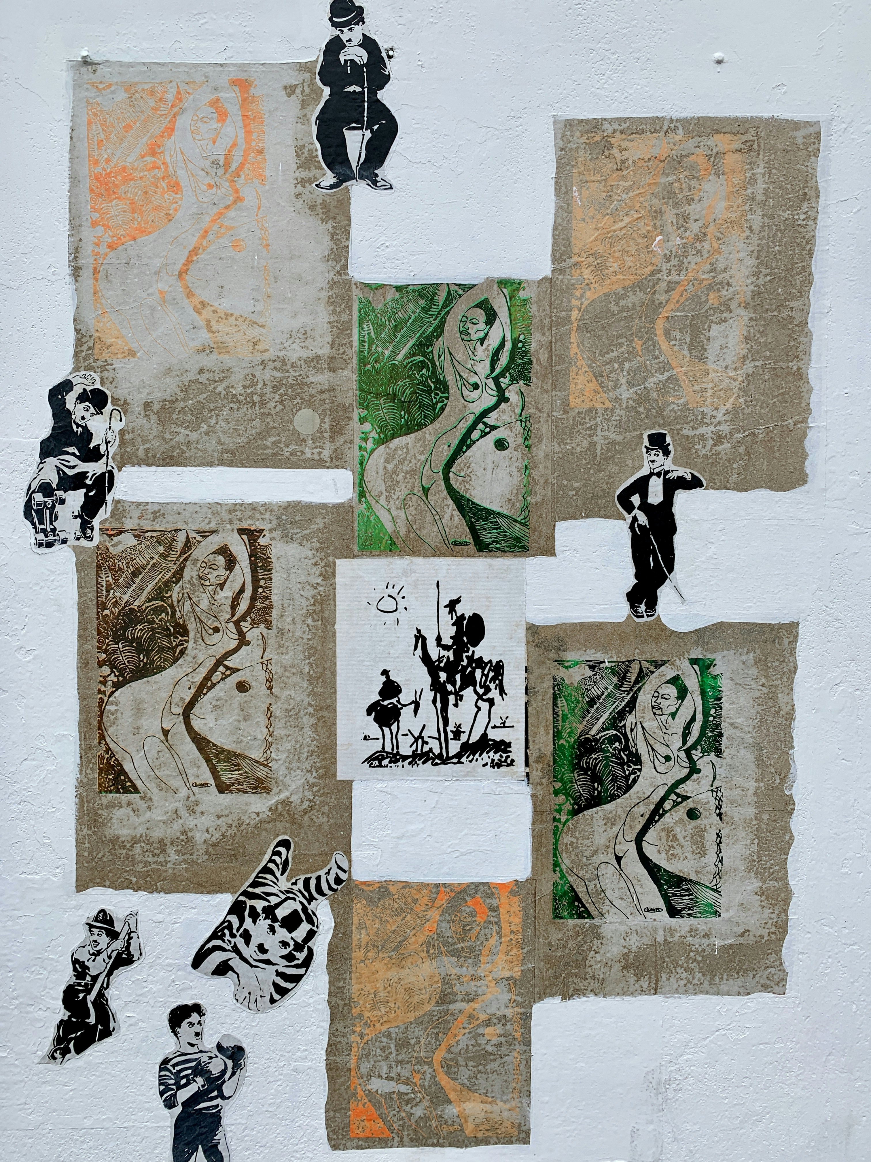 Fragments on the Wall: A Patchwork of Portraits and Figures