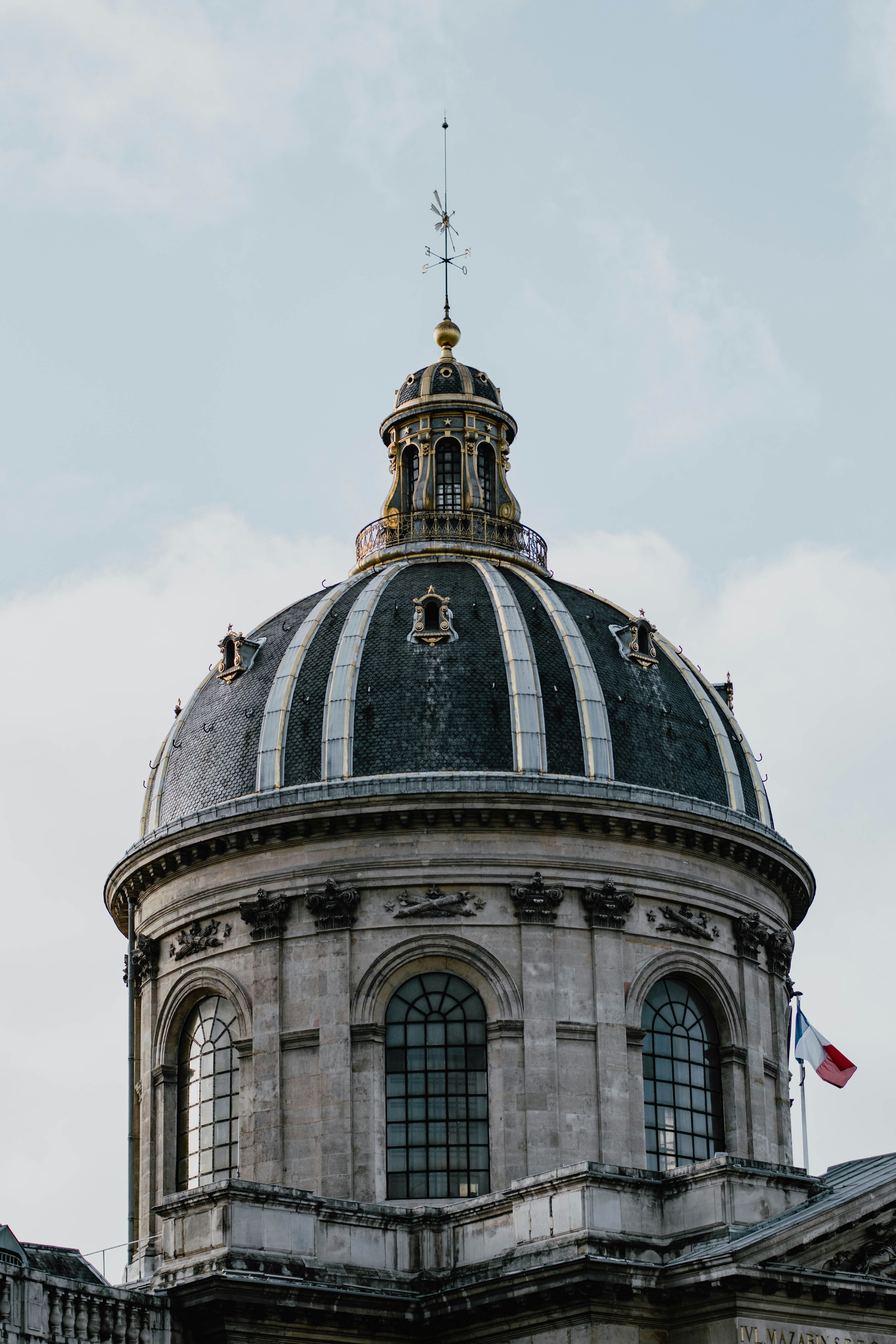Gray and white dome building under white clouds during daytime photo ...