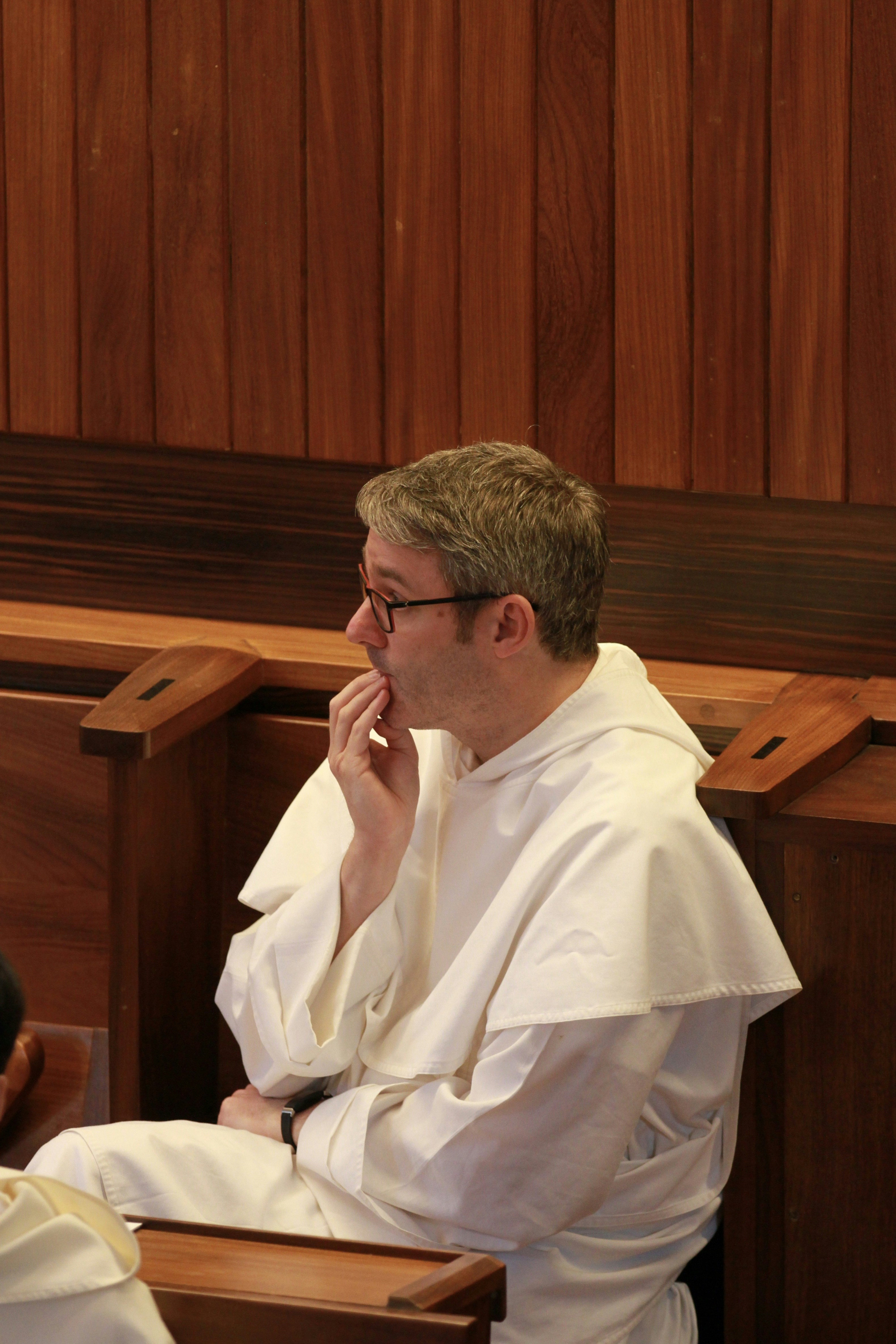 Reflective Moment in Monastic Silence