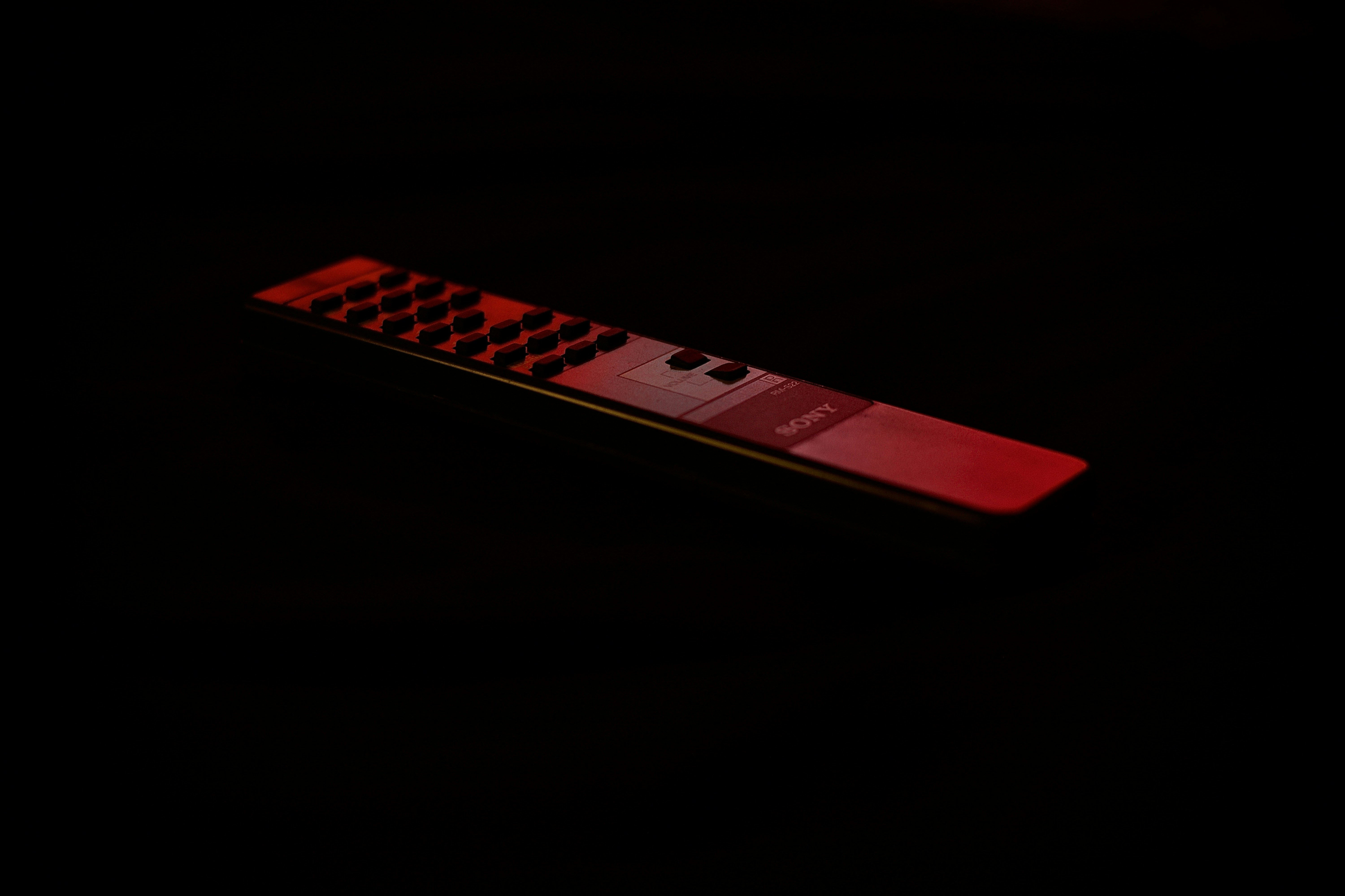 red and black remote control