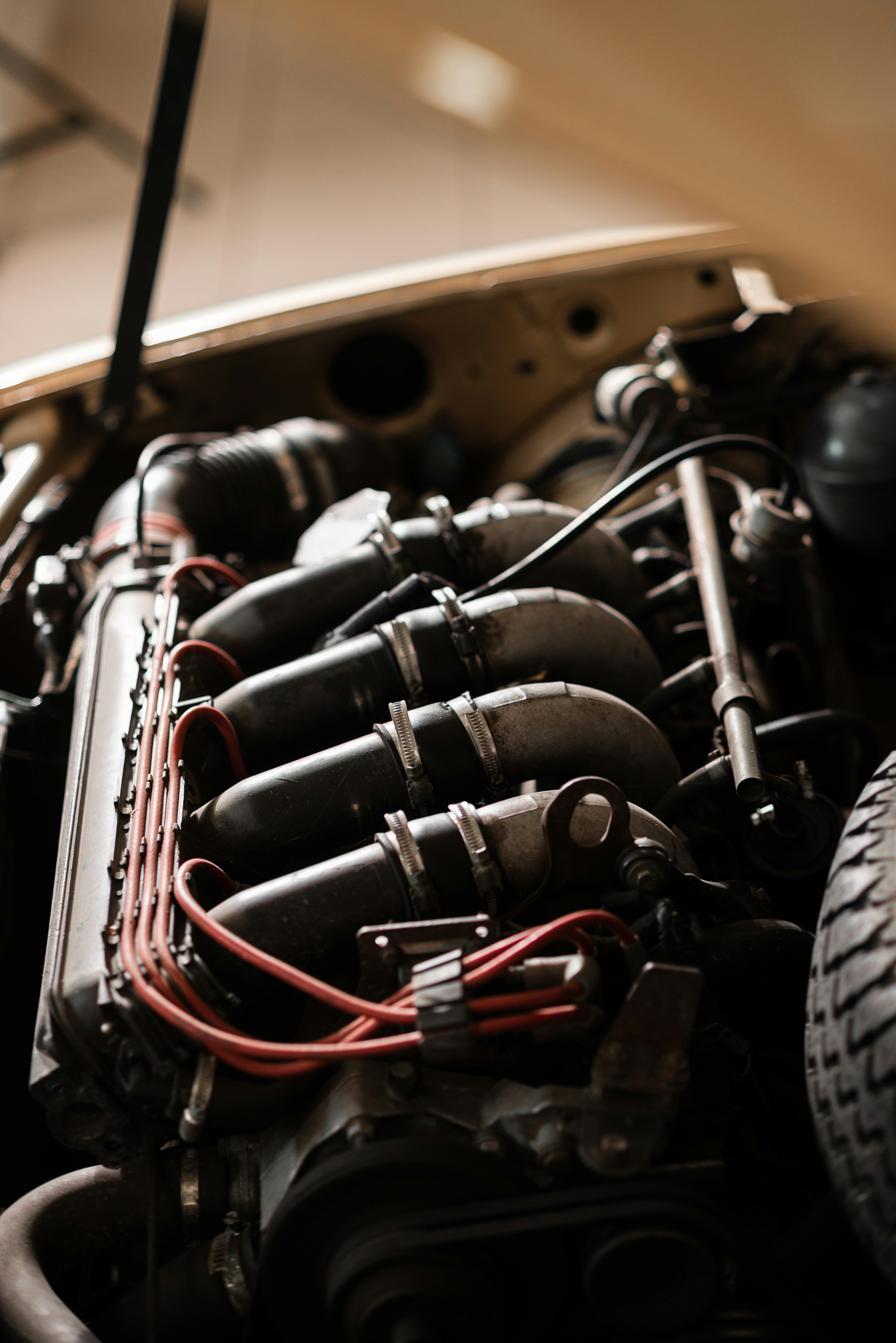 Black and red engine bay photo – Free Machine Image on Unsplash
