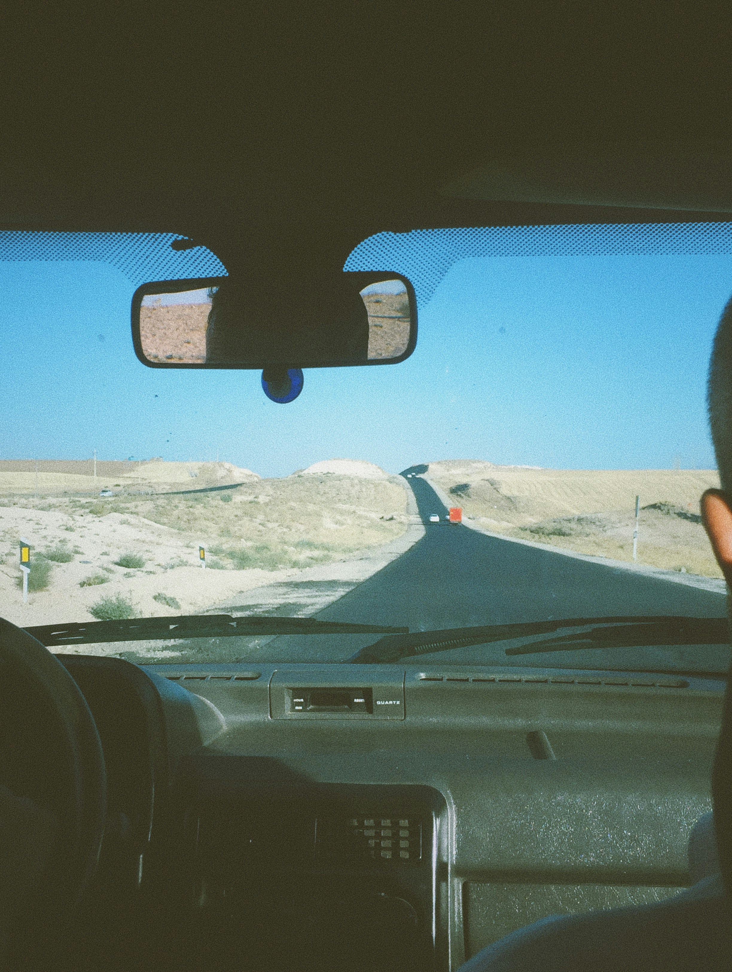 Desert Road Trip: A Horizon-Following Car Toward the Dunes
