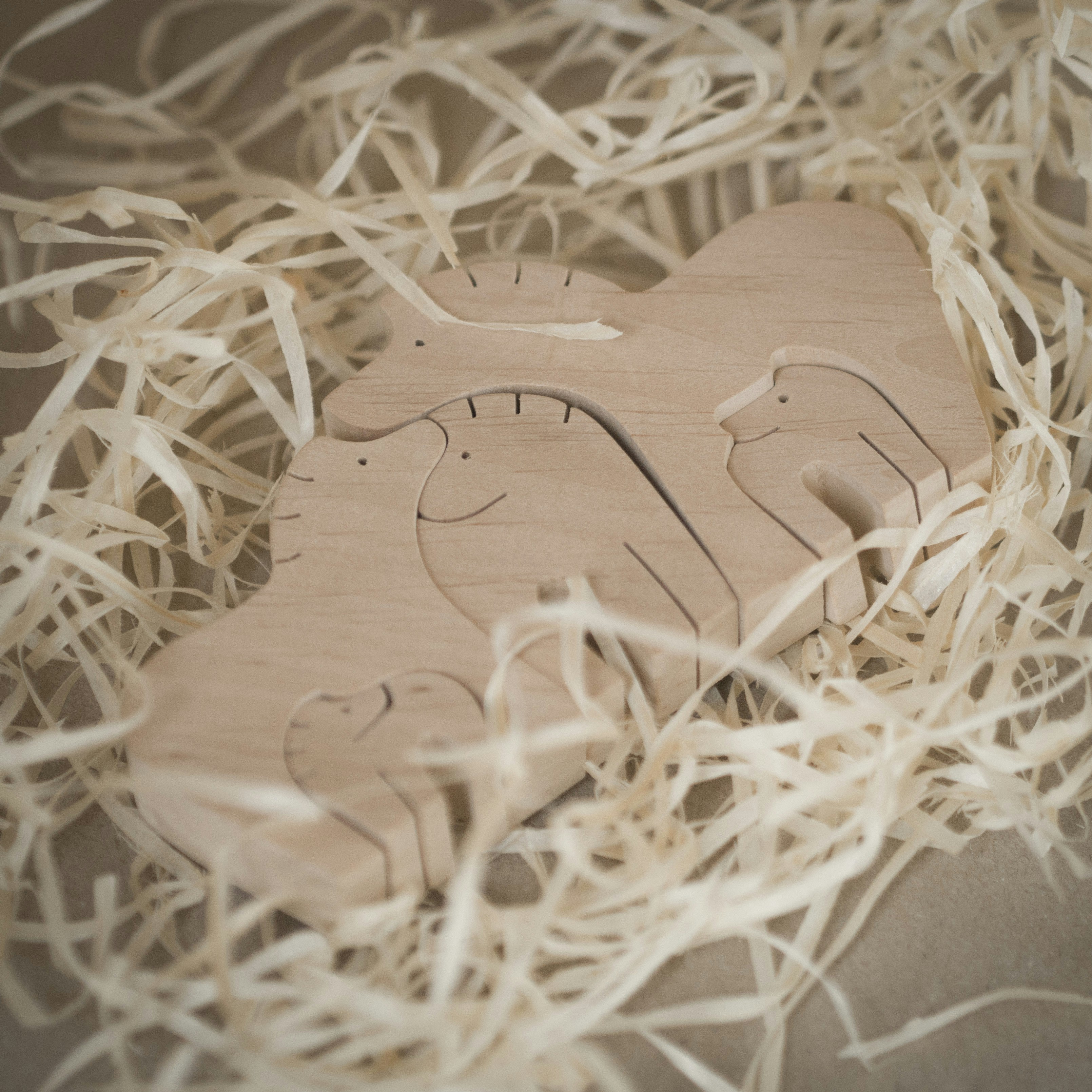 Wooden horse shaped puzzle