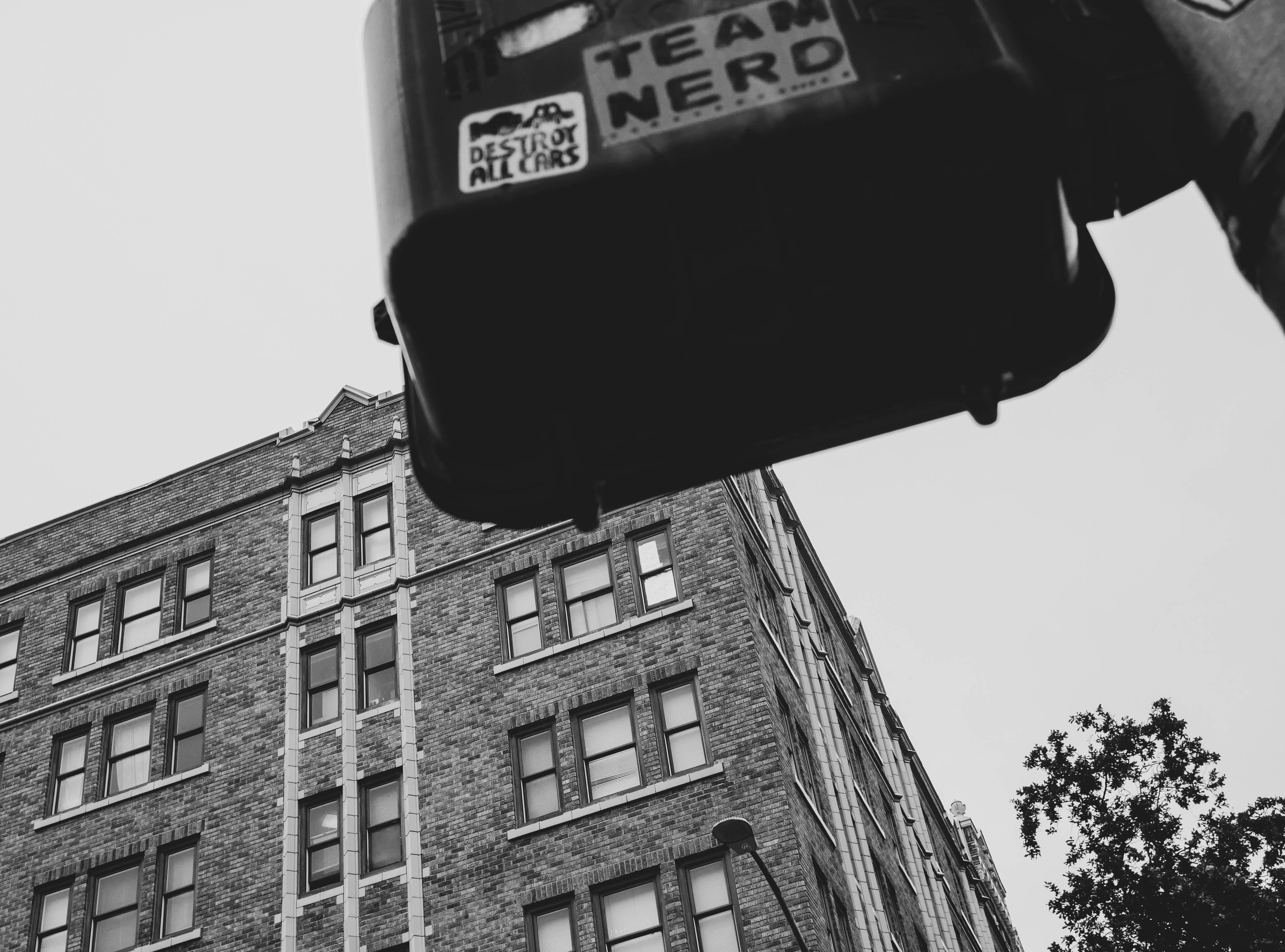 Grayscale photo of a building photo – Free Black Image on Unsplash