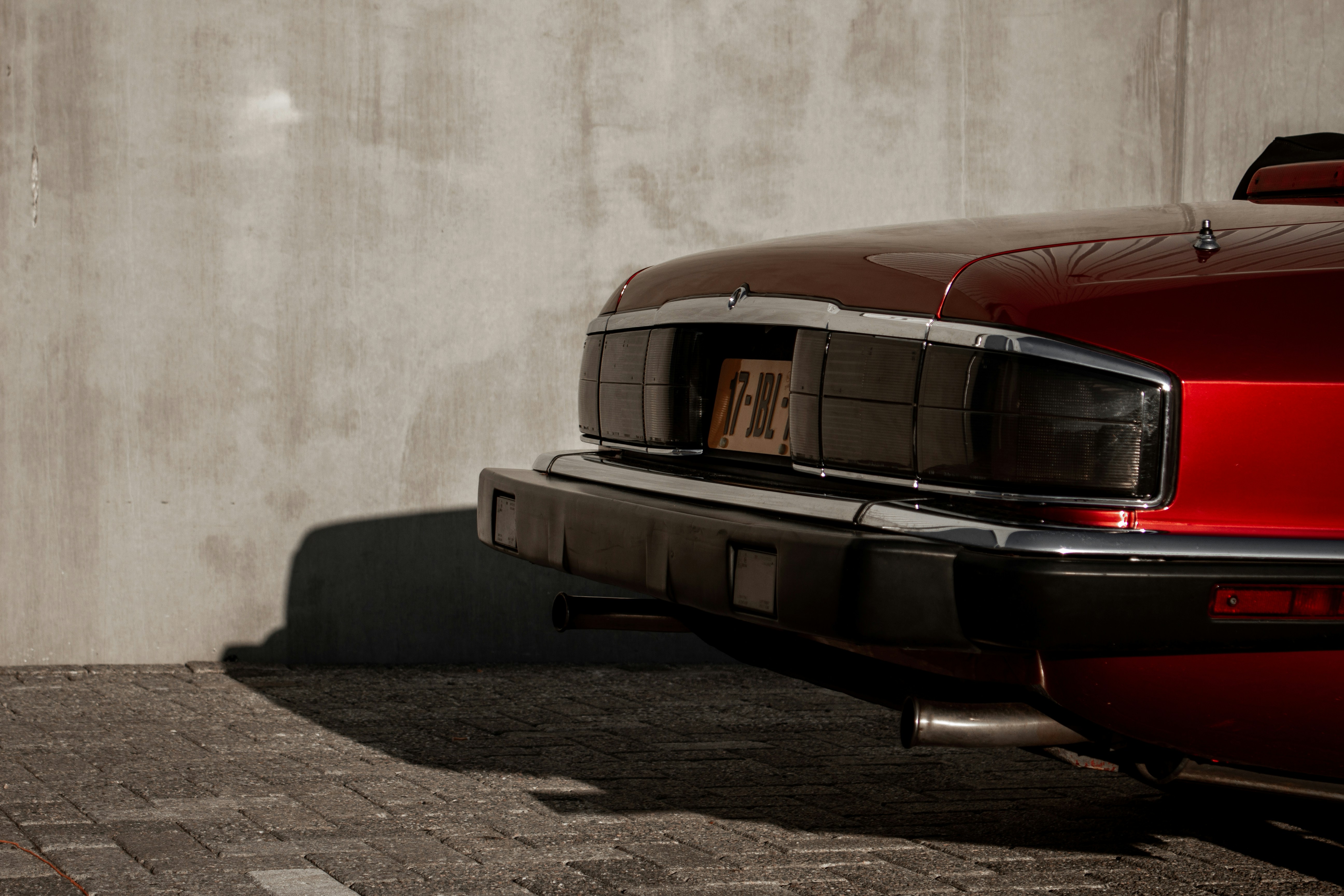 Crimson Classic by the Concrete Wall