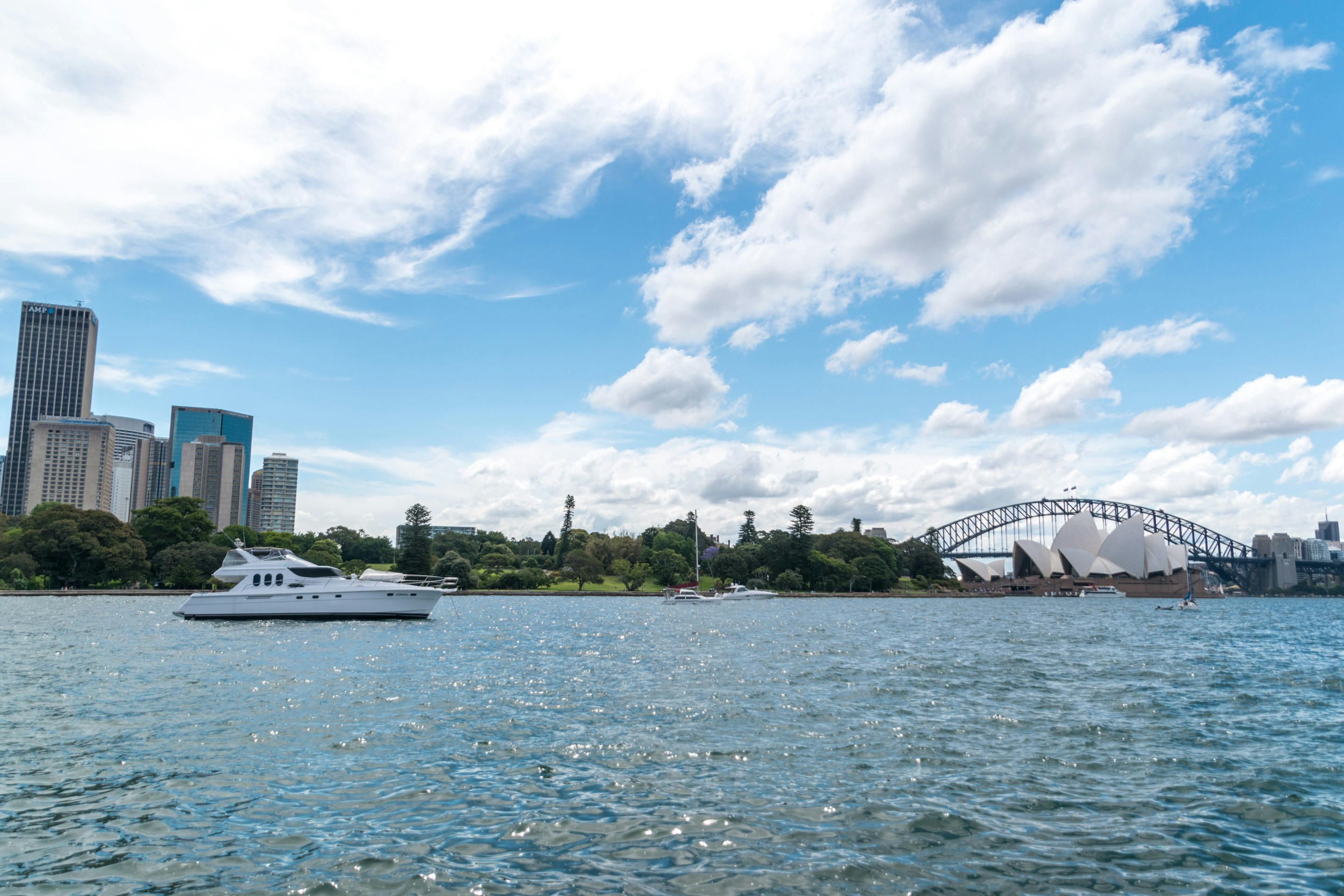 Harbor Silhouette: Yachts, Skyline, and the Sydney Bridge