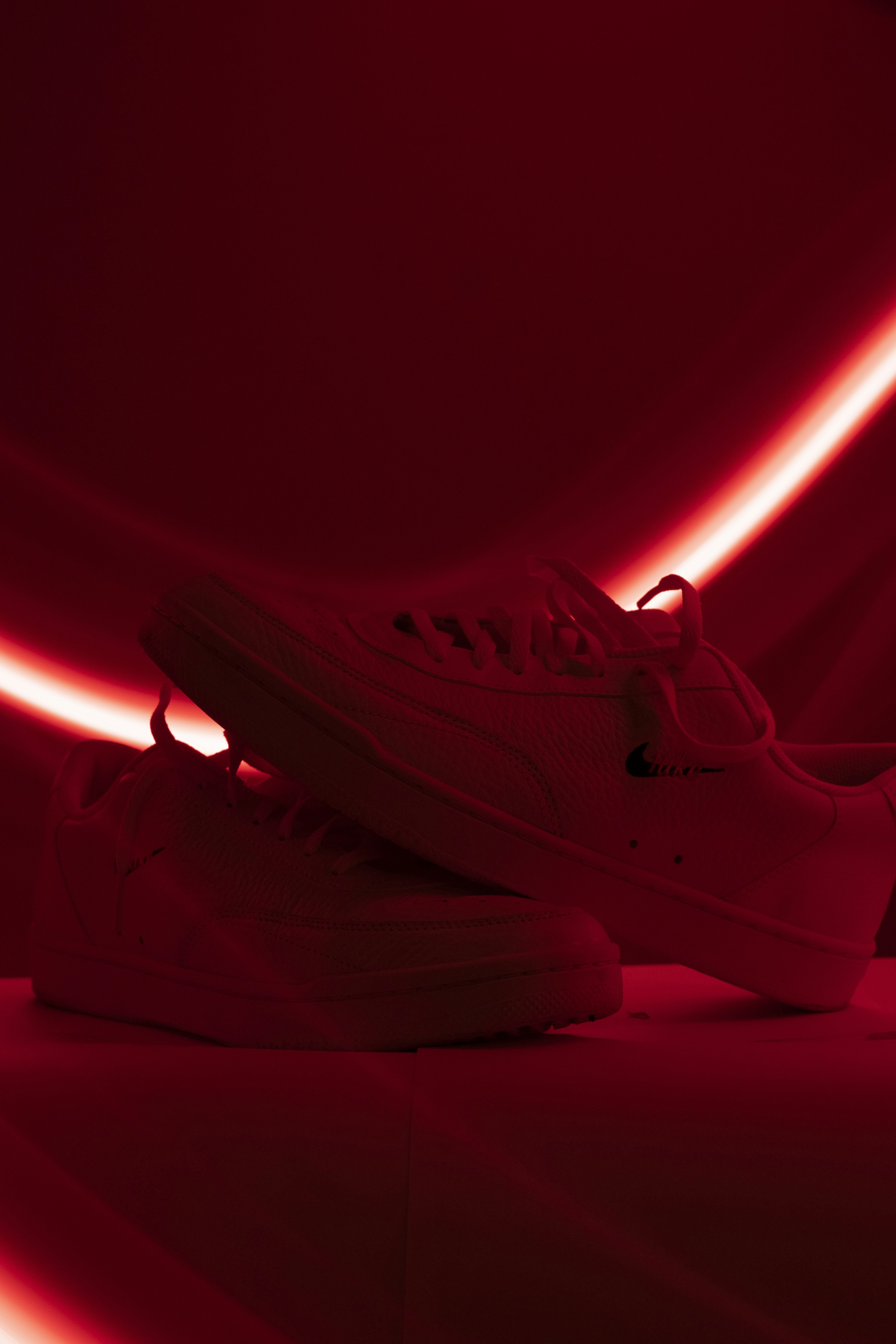 Nike Court Vintage Red Neon Lights