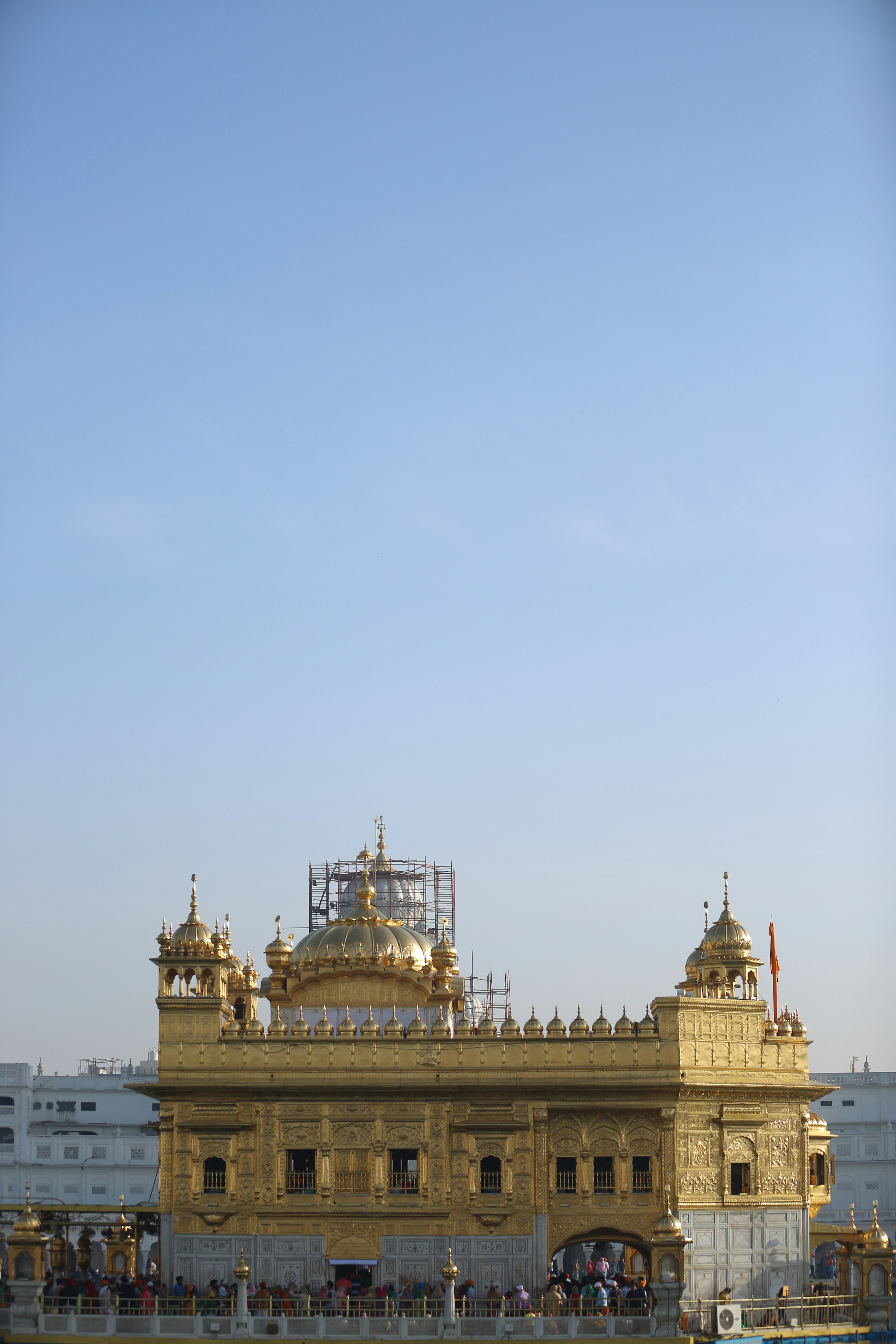 Scaffolded Opulence: The Golden Temple under Construction