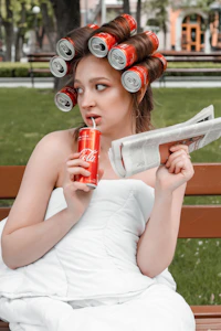 Parkside Glam: Curlers, Coca-Cola, and a Newspaper