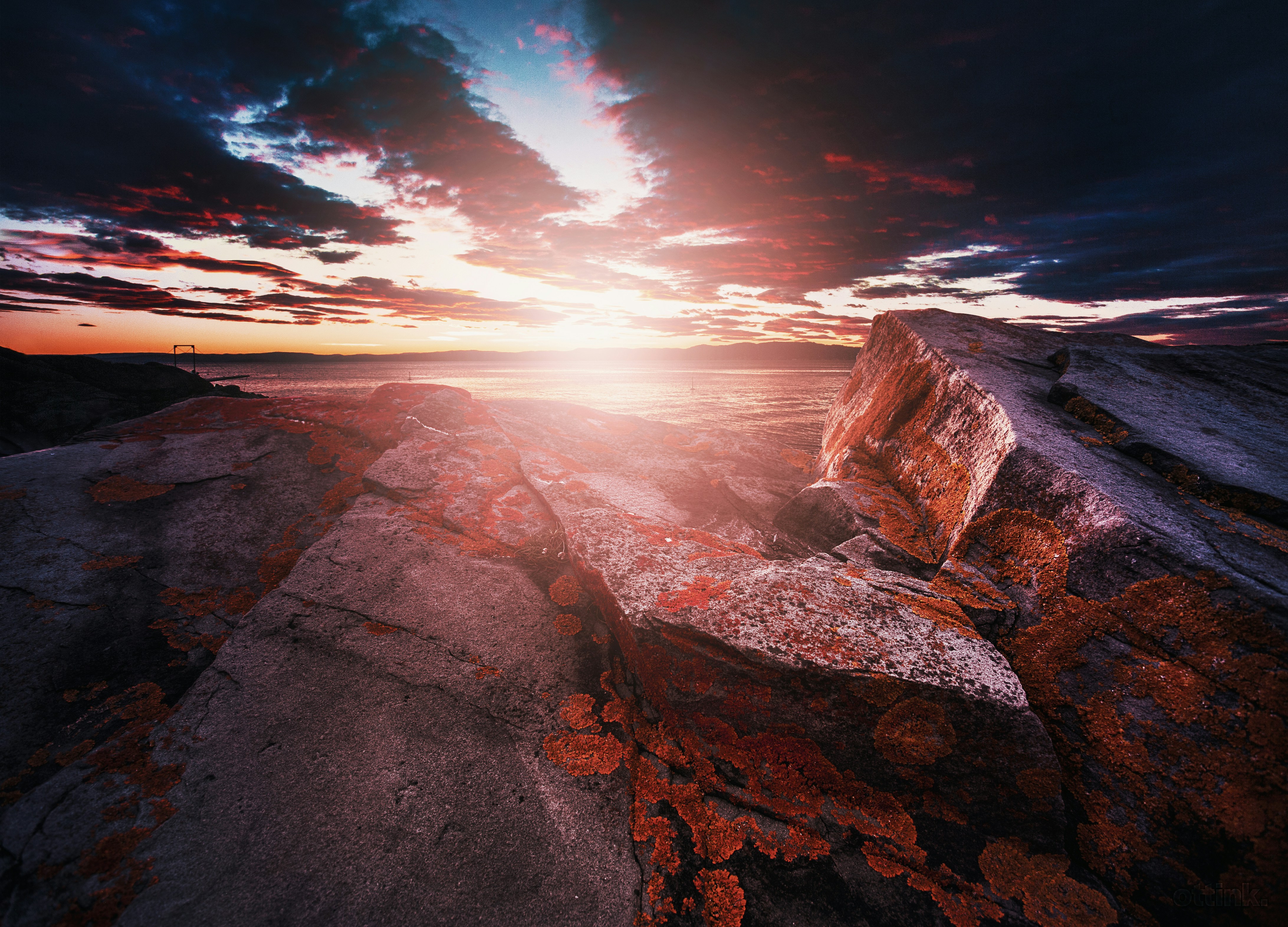Crimson Rocks at Dusk