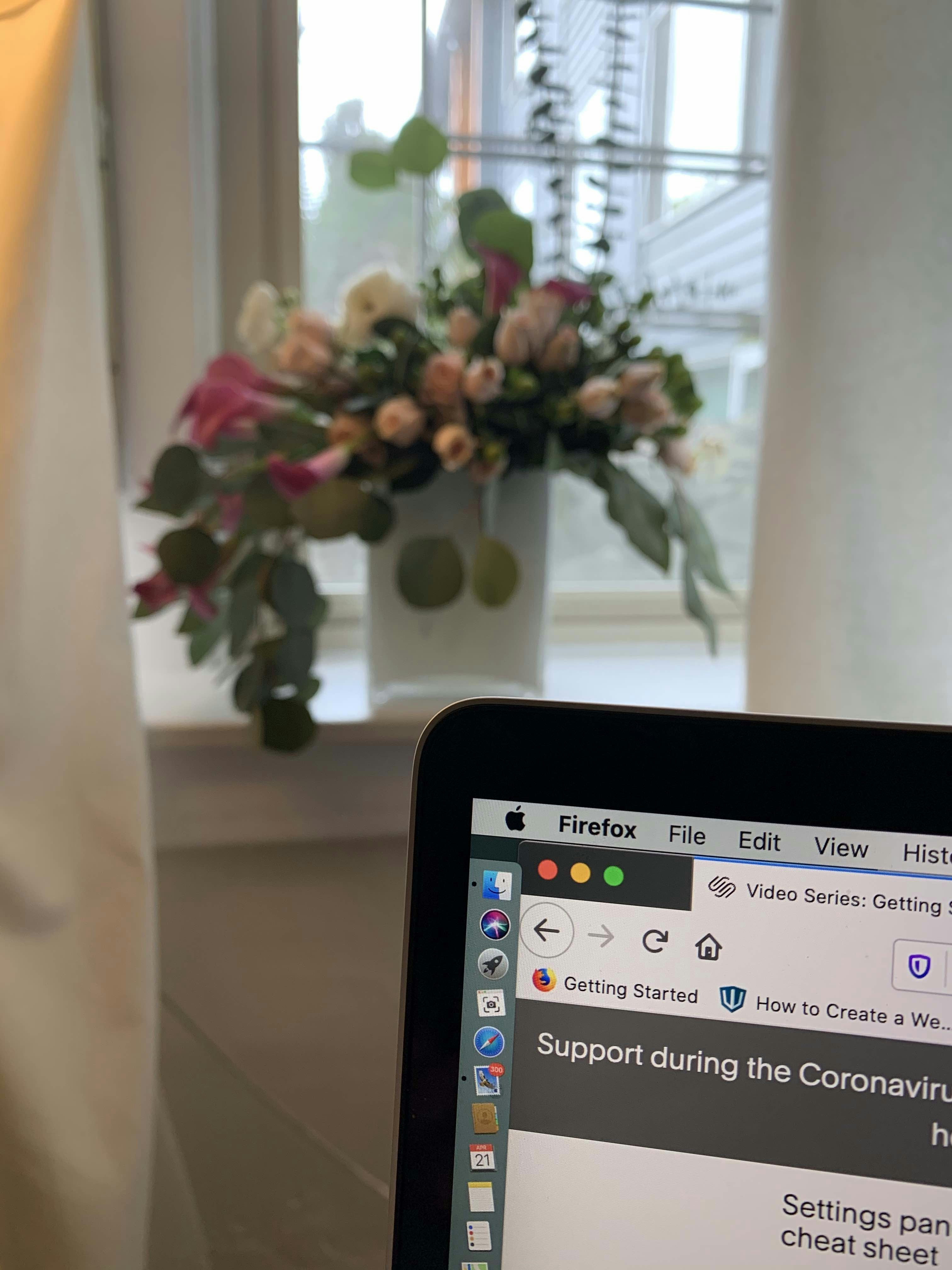 Black tablet computer turned on near white curtain photo – Free Flower ...